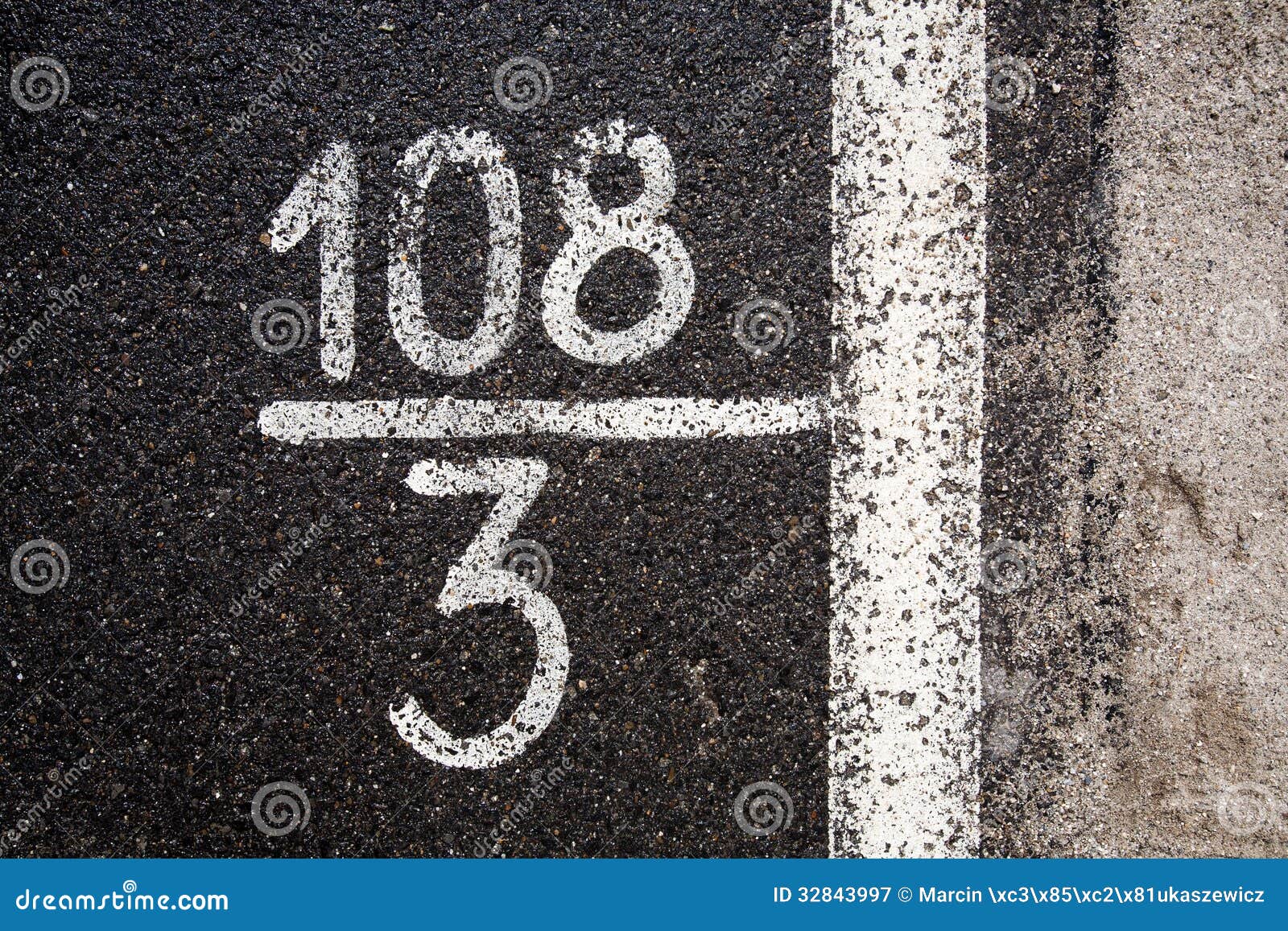 Numbers and Digits on the Asphalt Stock Image - Image of backgrounds ...