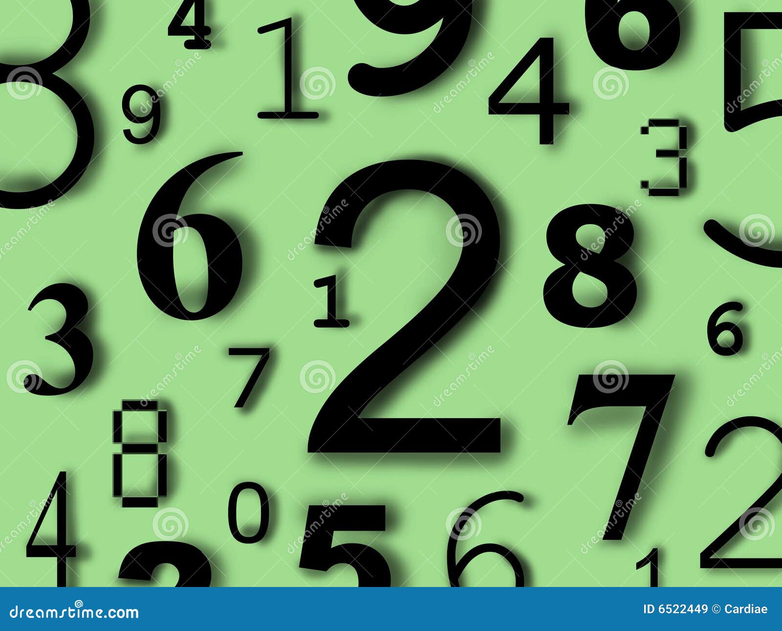 Numbers Digits Characters Figures Stock Illustration - Illustration of ...