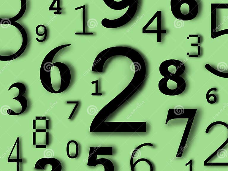 Numbers Digits Characters Figures Stock Illustration - Illustration of ...