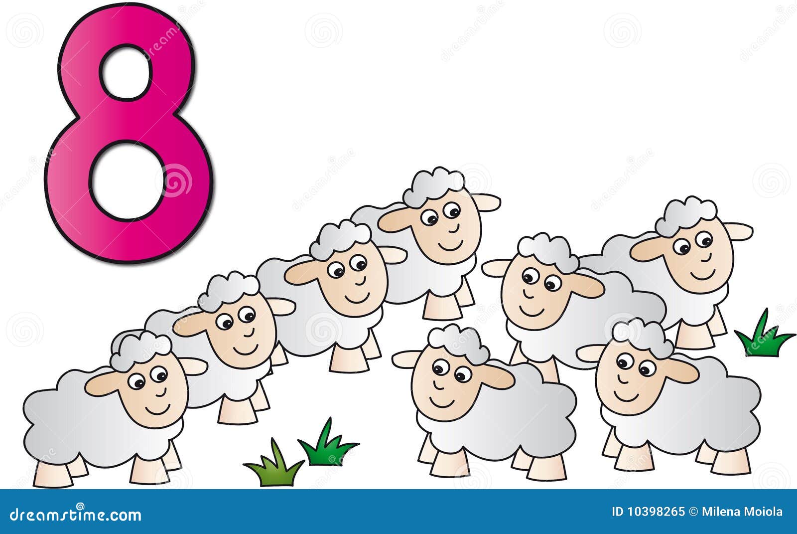 Numbers: eight stock illustration. Illustration of number - 10398265