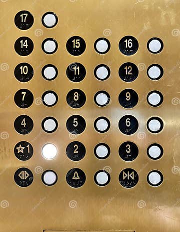 Elevator Control Panel stock photo. Image of lift, eight - 245186890