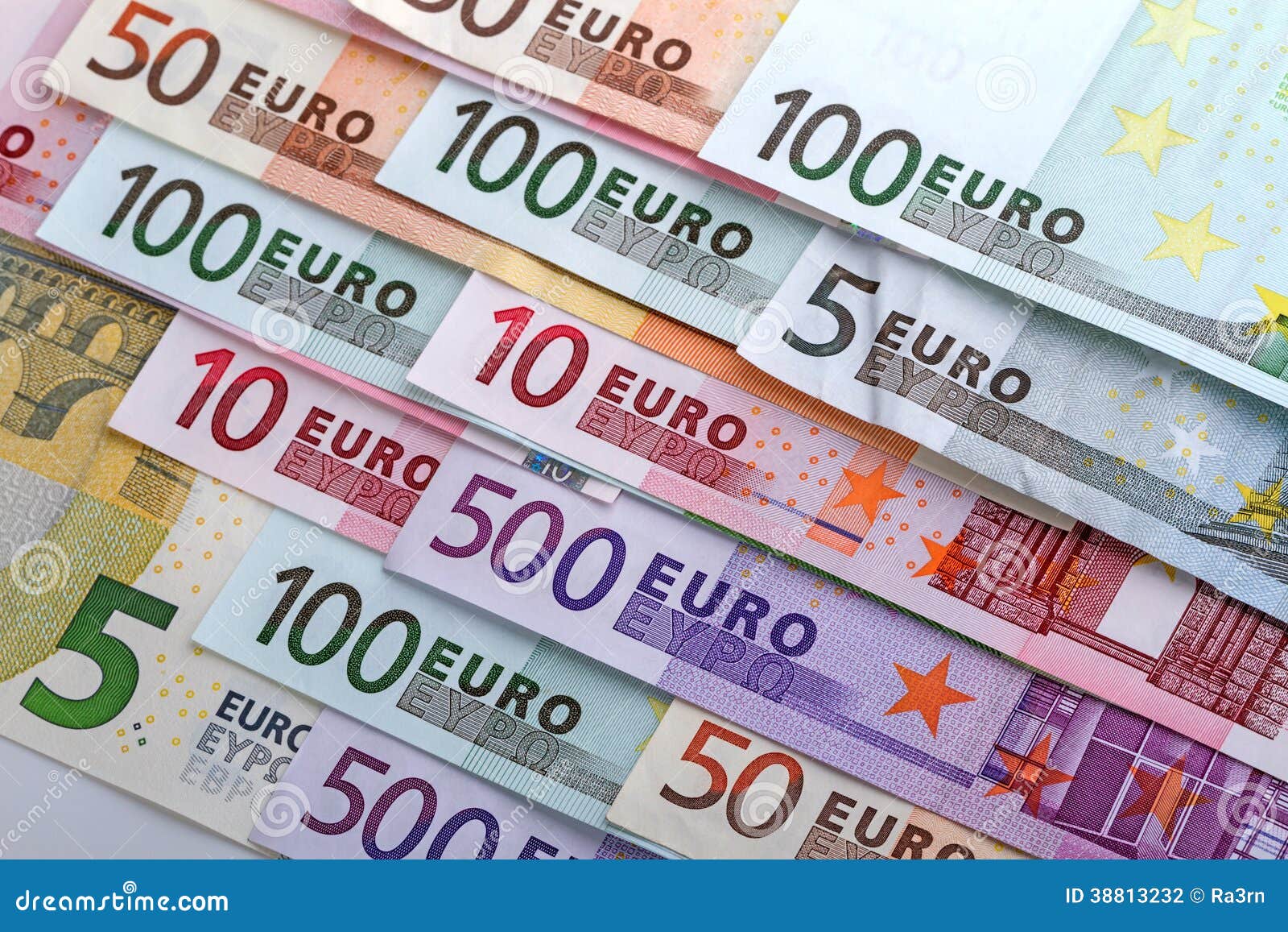 Numbers on the Euro Banknotes Stock Photo - Image of business, europe ...