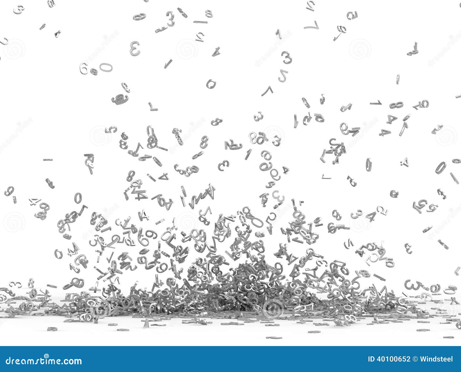 Numbers exploded stock illustration. Illustration of children - 40100652