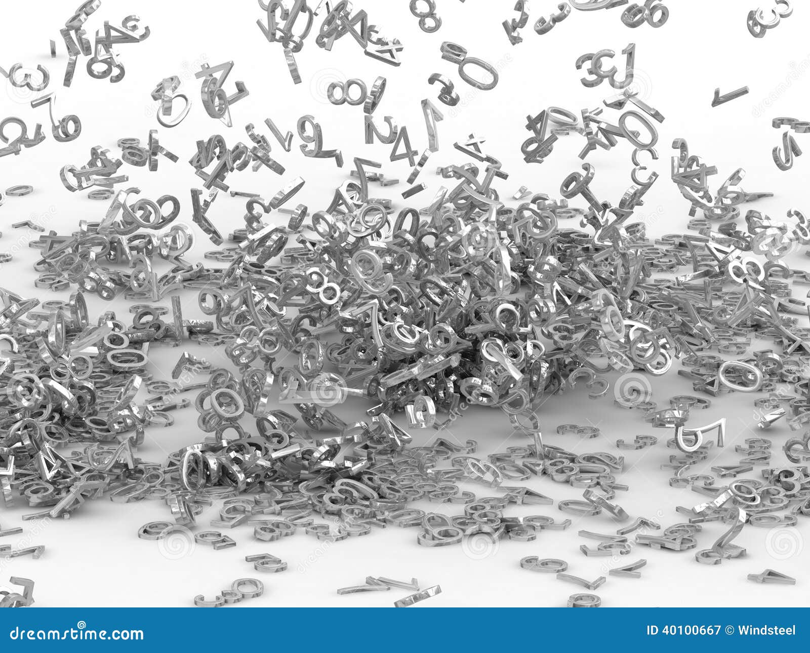 3d Numbers Exploded Royalty-Free Stock Photo | CartoonDealer.com #25772433