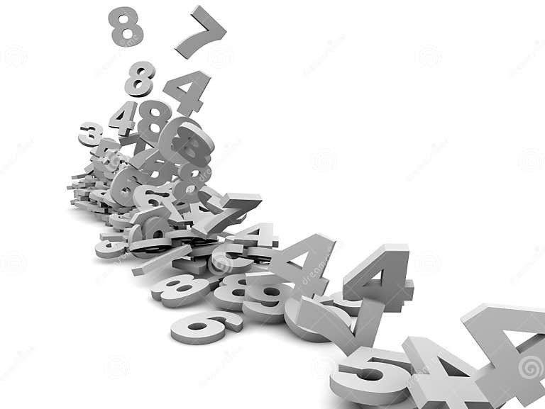 Numbers falling stock illustration. Illustration of accounting - 28960180