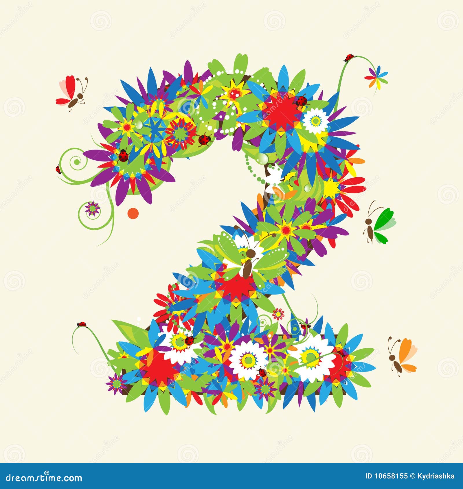 Numbers Floral Design Stock Illustrations – 3,151 Numbers Floral Design ...