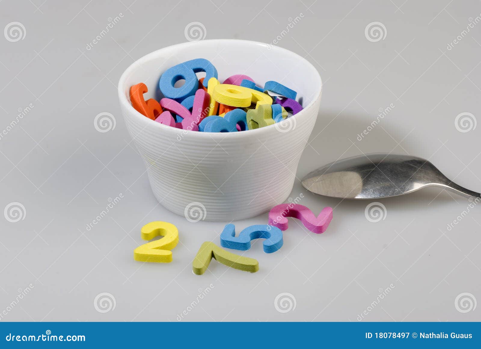 Numbers of foam stock image. Image of bowl, soup, kids - 18078497