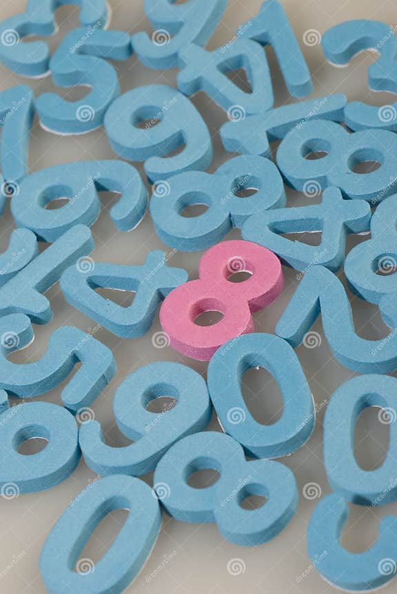 Numbers of foam stock image. Image of calculations, math - 18083167