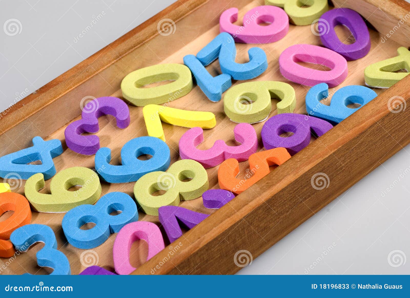 Numbers of foam stock image. Image of wardrobe, fractions - 18196833