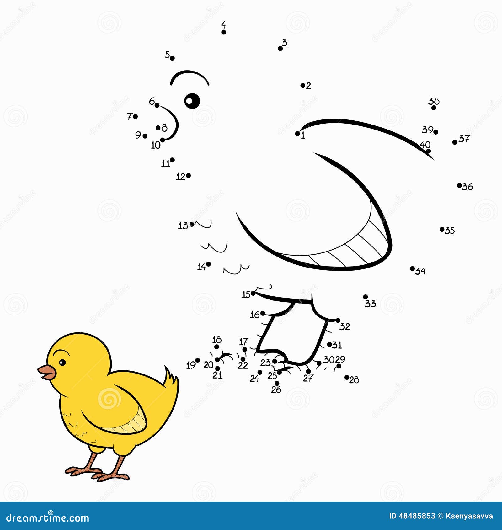 Numbers Game for Children (chicken) Stock Vector - Illustration of farm ...