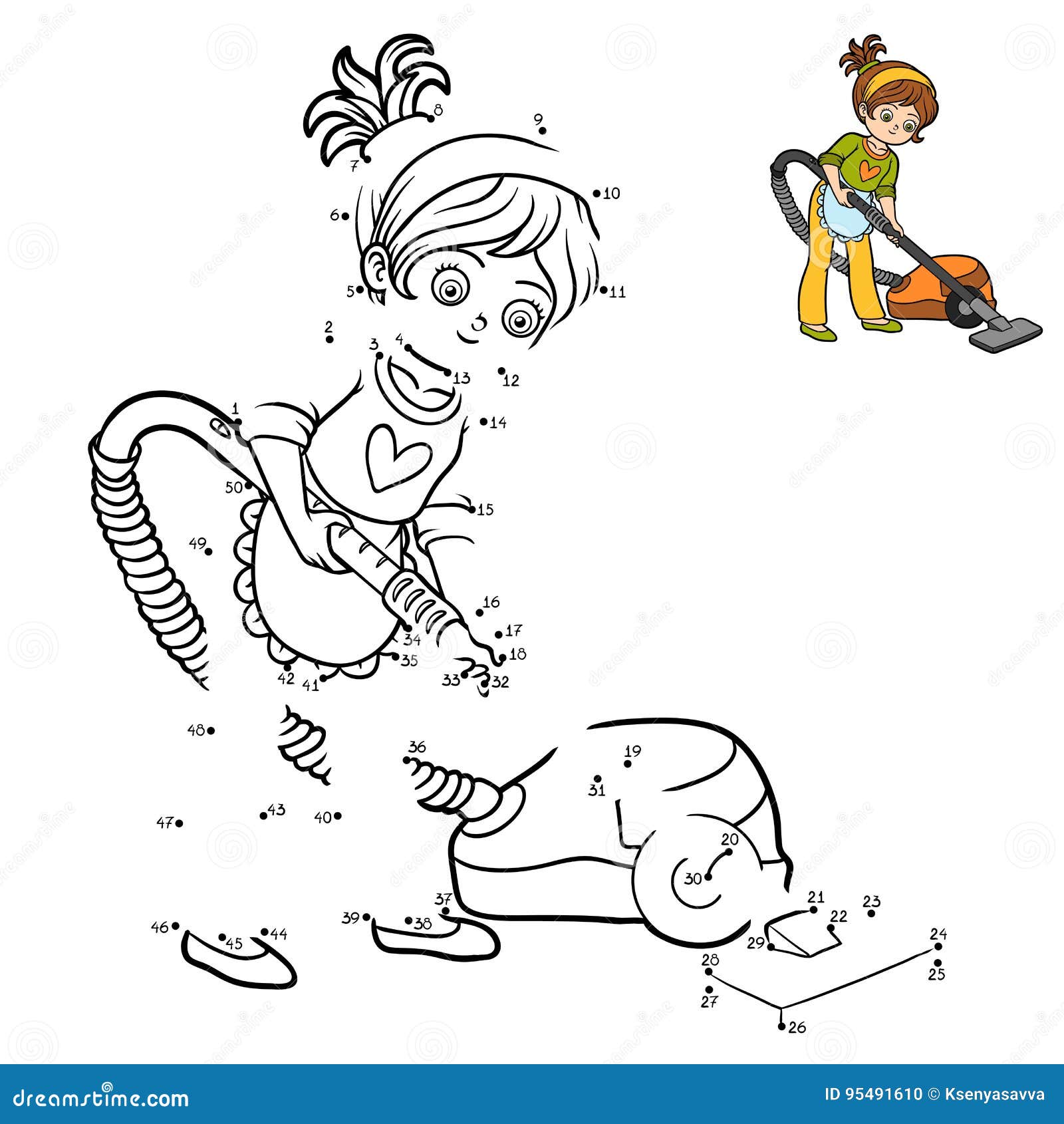 Numbers game, Cleaner stock vector. Illustration of difficulty - 95491610