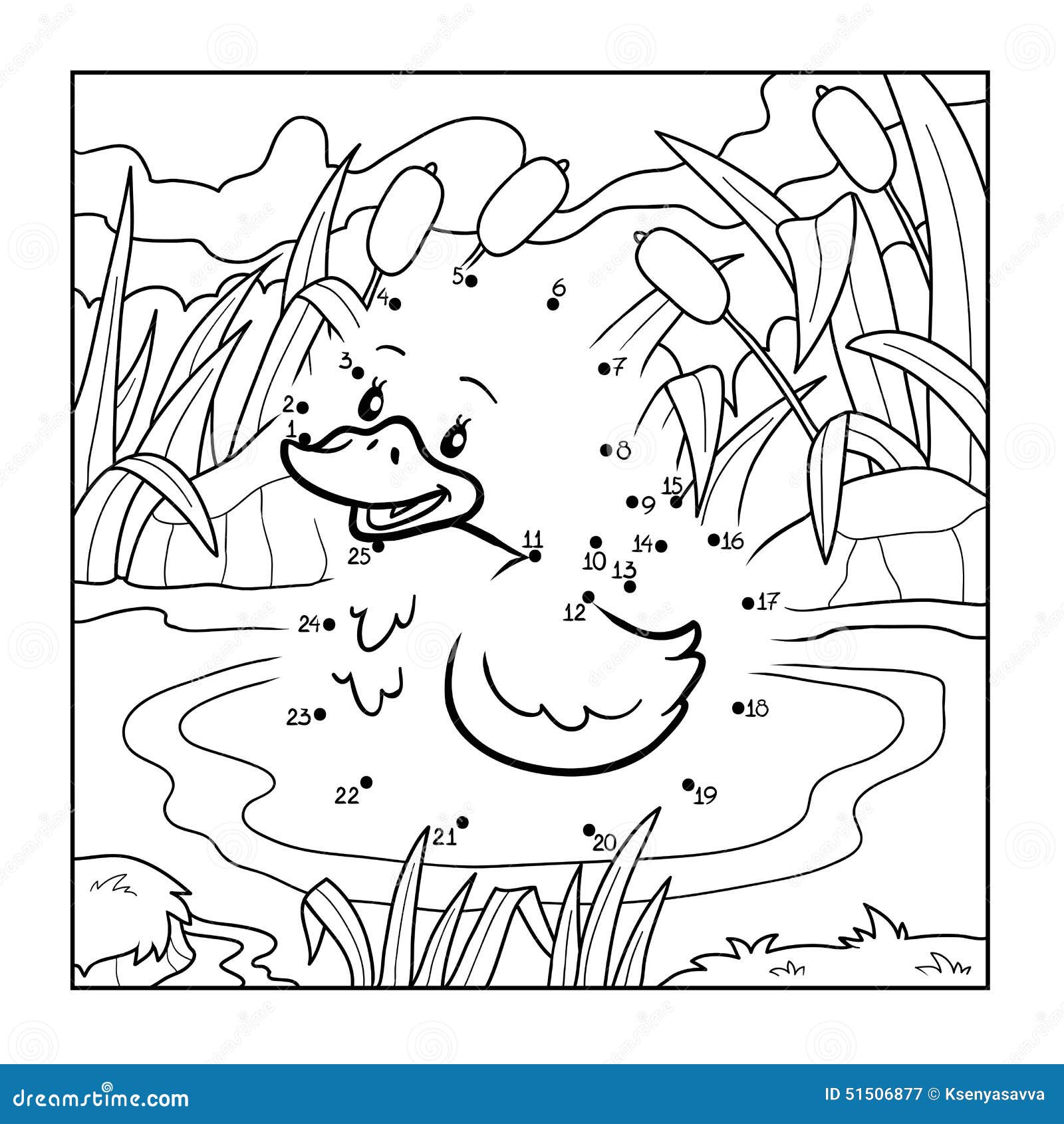 Numbers game (duck) stock vector. Illustration of pastime - 51506877