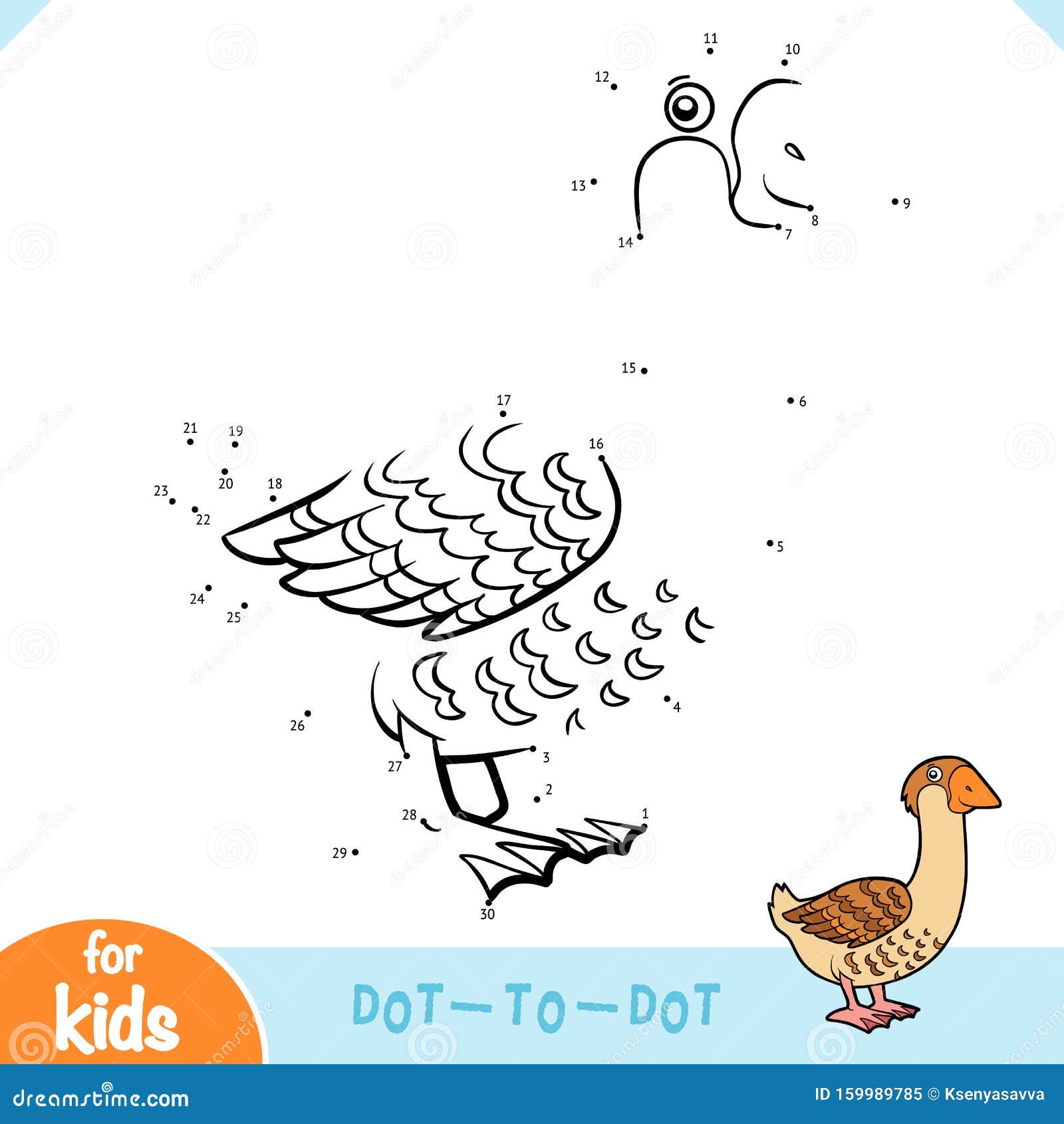 Numbers Game, Education Game for Children, Goose Stock Vector ...