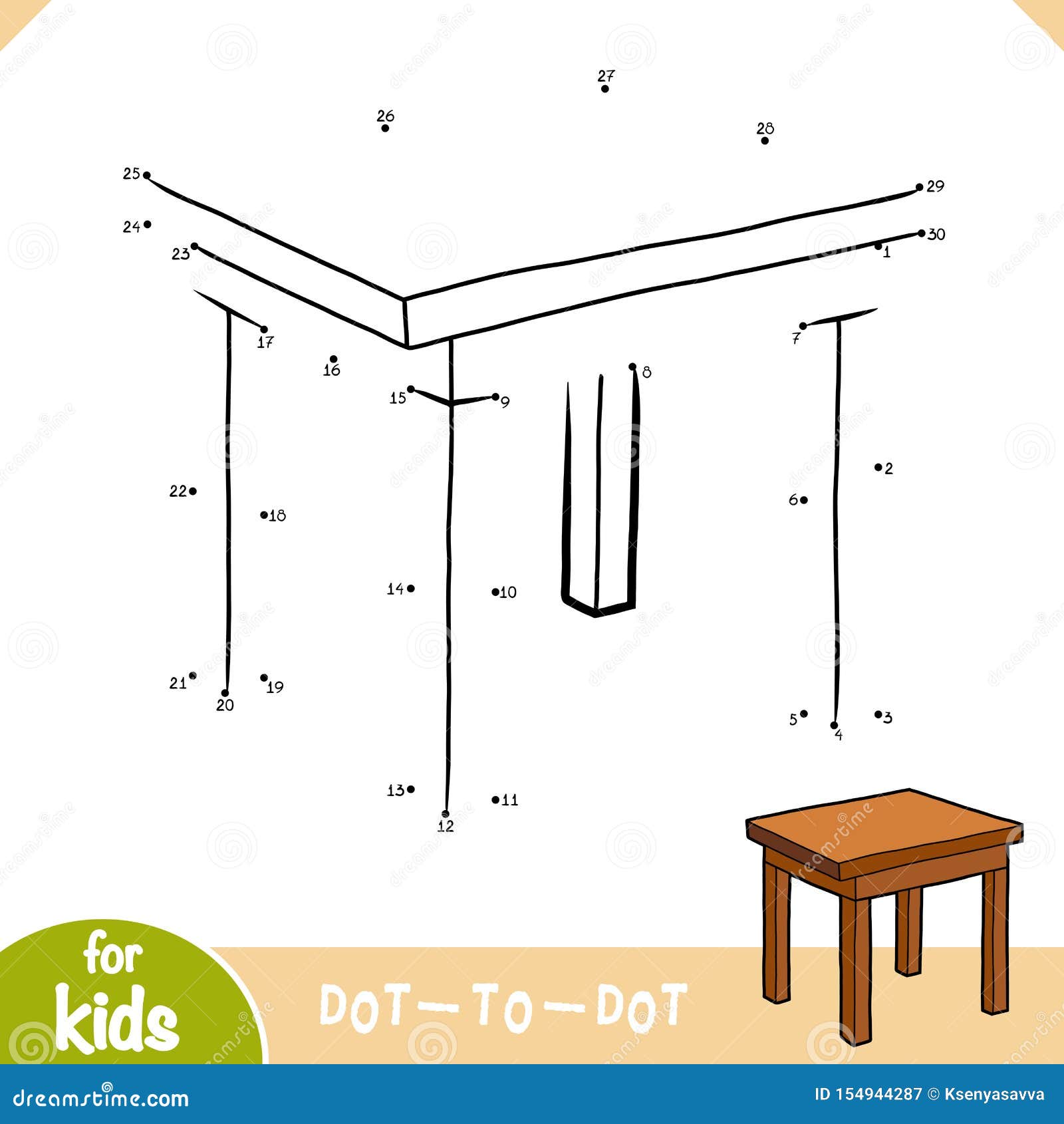 Children At Table Woodworking Making Items From Wood Vector Set ...