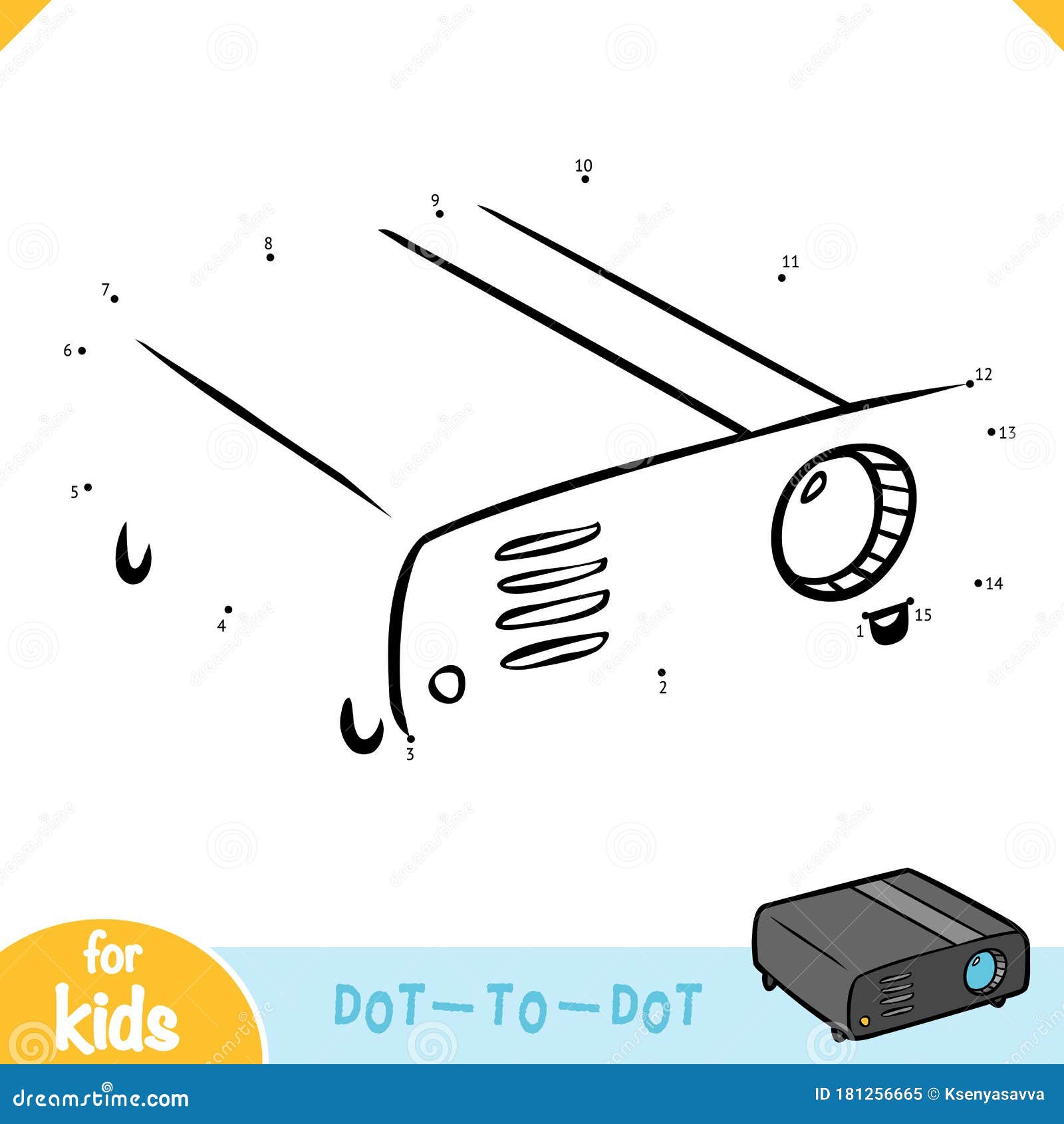 Numbers Game, Education Dot To Dot Game for, Image Projector Stock ...
