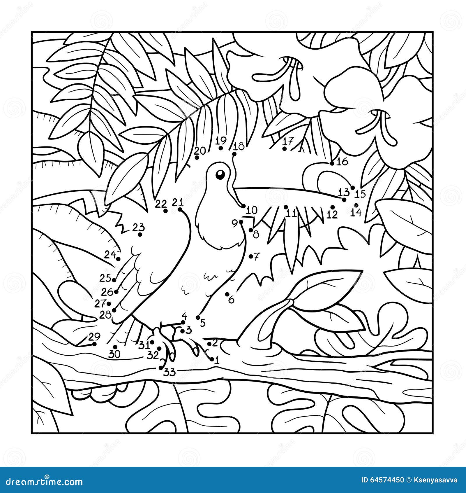 Numbers Game, Game for Children (toucan) Stock Vector - Illustration of ...