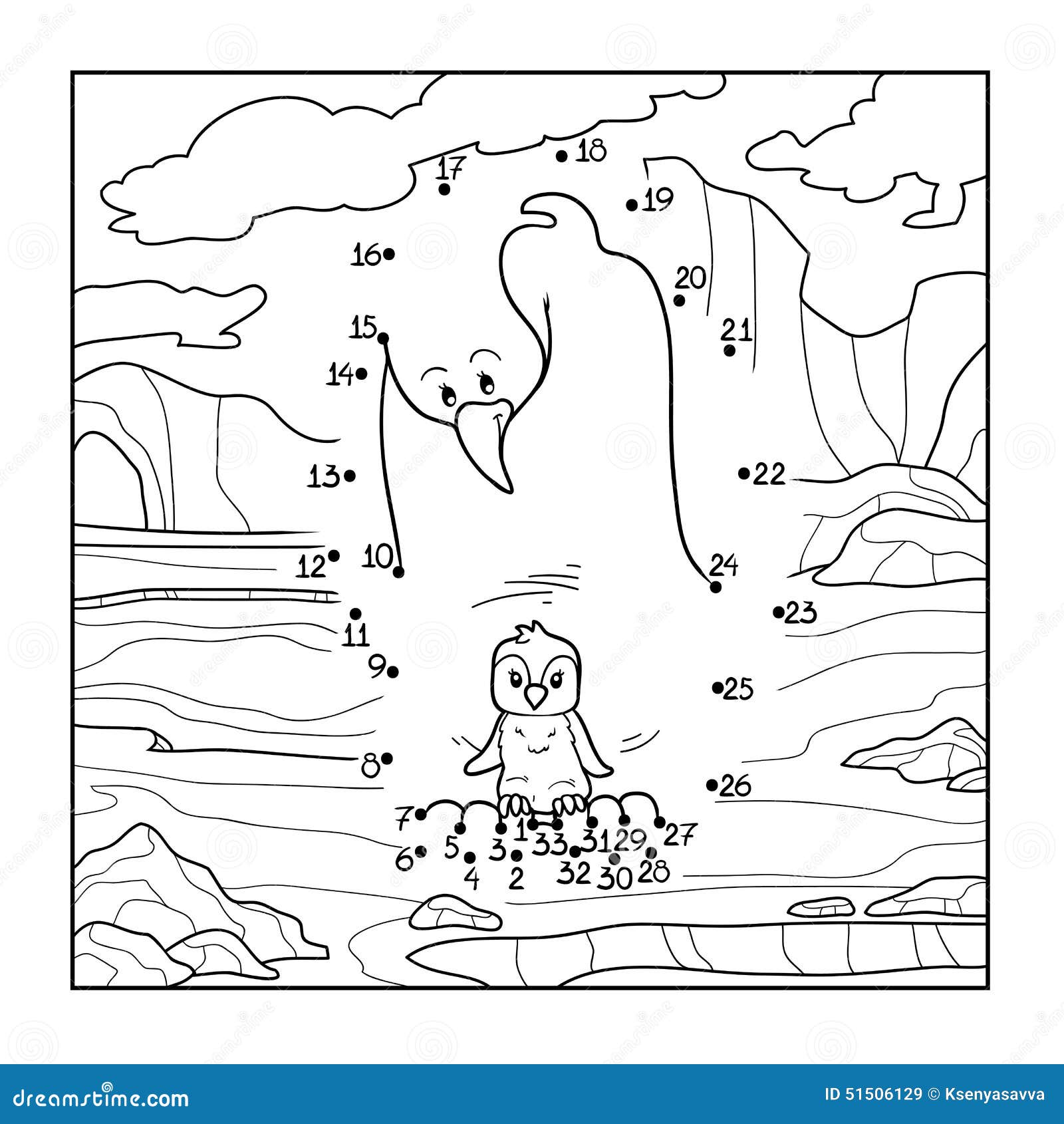 Numbers Game, Education Dot To Dot Game, Bumper Brim Hat Vector ...