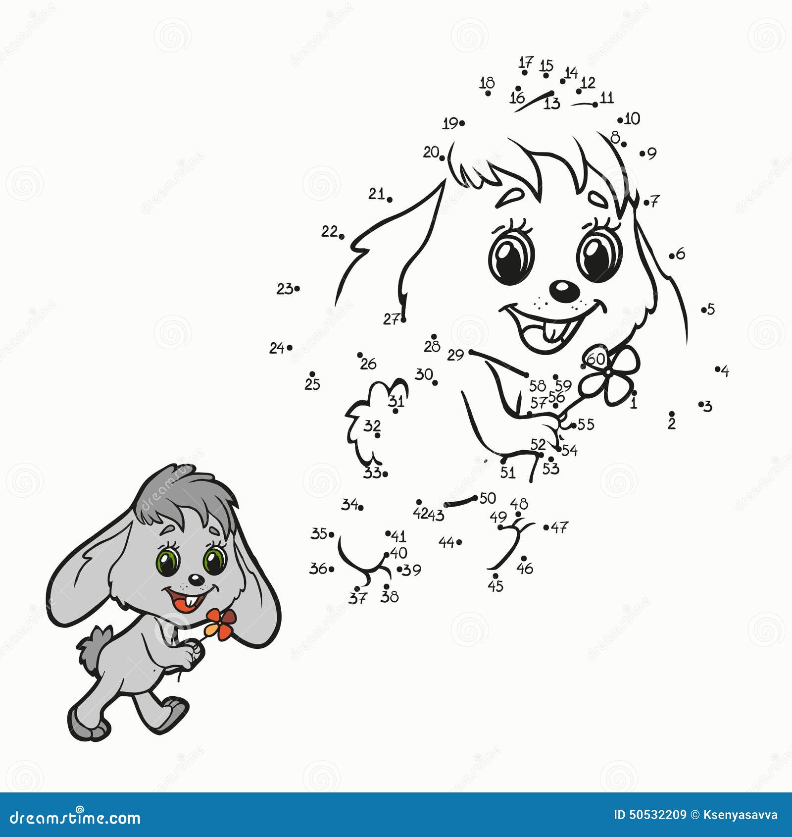 Numbers game (rabbit) stock vector. Illustration of easter - 50532209