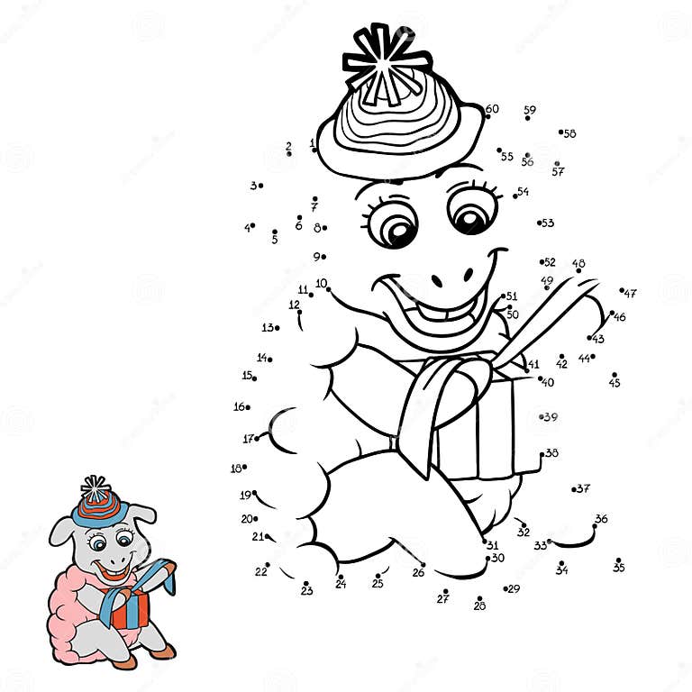 Numbers game (sheep) stock vector. Illustration of mascot - 50532124