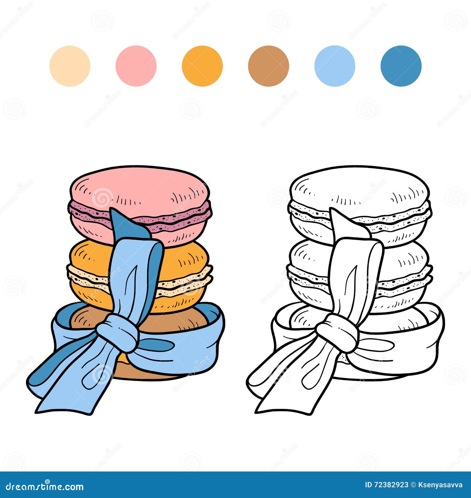 Numbers Game, Vector Set of Macaroon Stock Vector - Illustration of ...