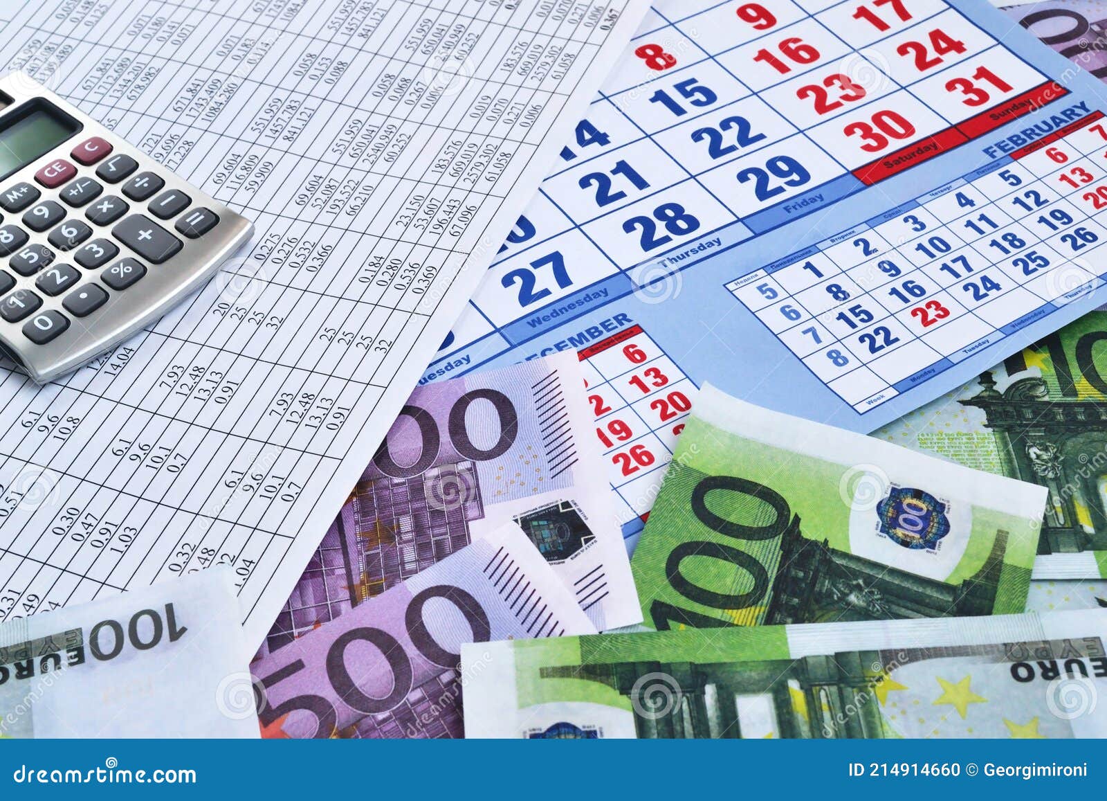 Numbers and graphs stock photo. Image of growth, development - 214914660