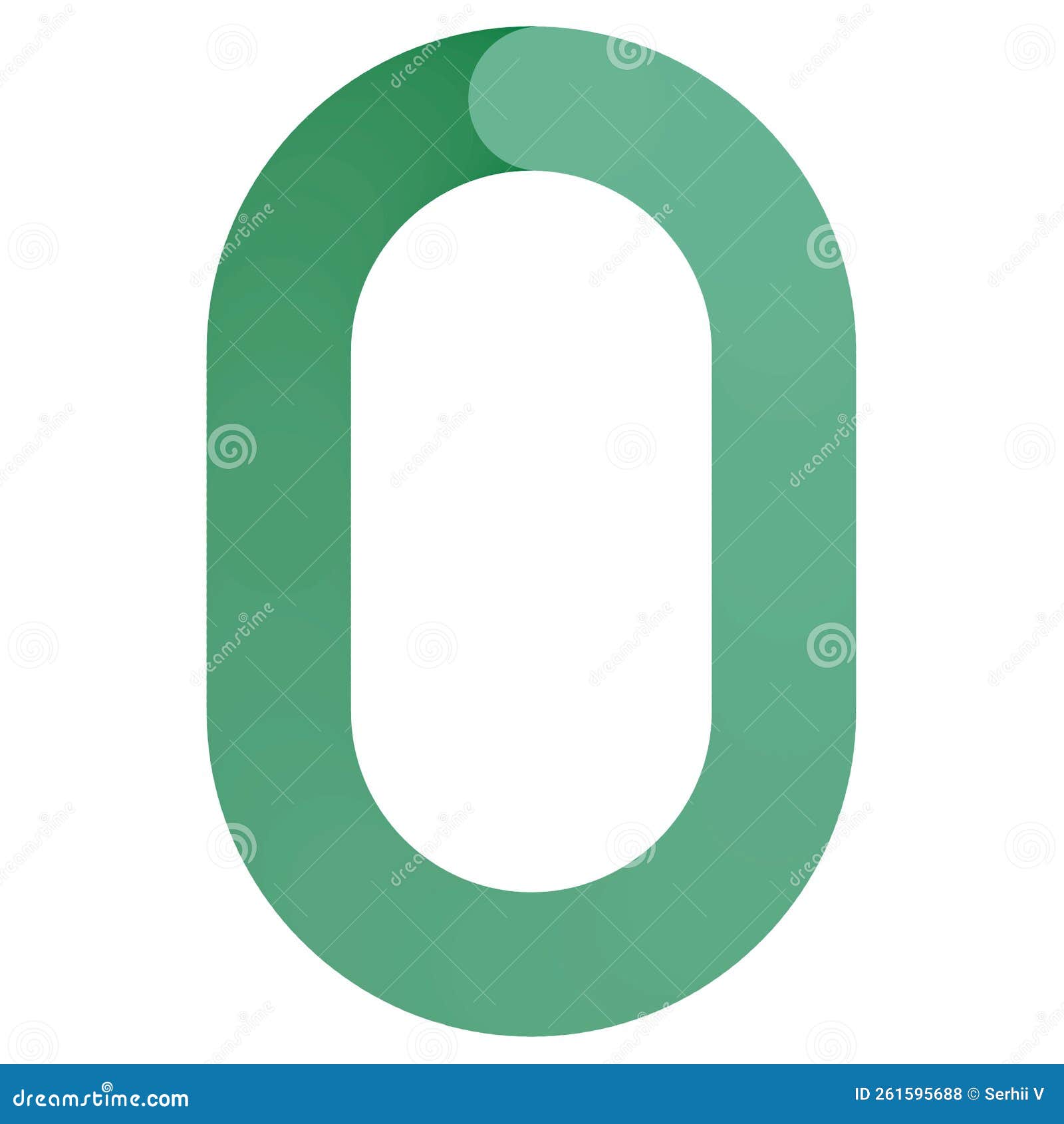 The Numbers are Green with a Gradient Stock Vector - Illustration of ...