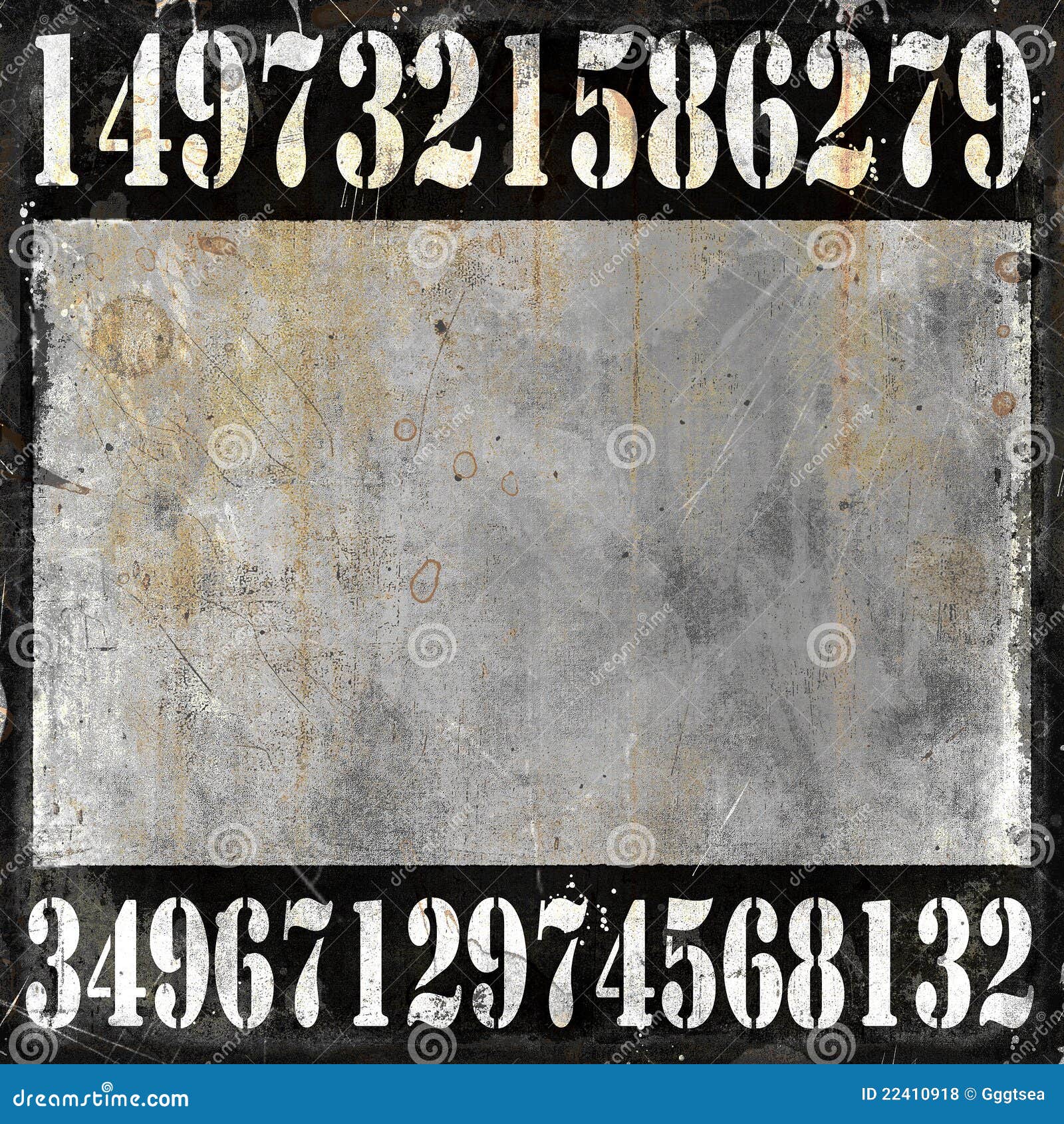 Numbers grunge background stock illustration. Illustration of aged ...