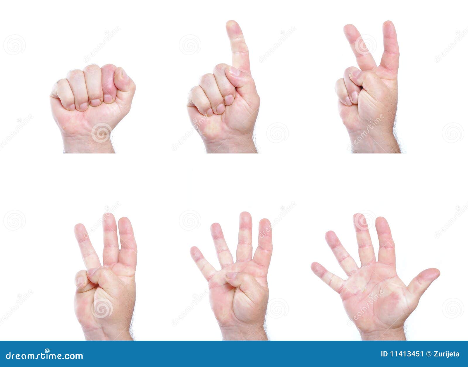 Numbers by hand, isolated stock image. Image of help - 11413451