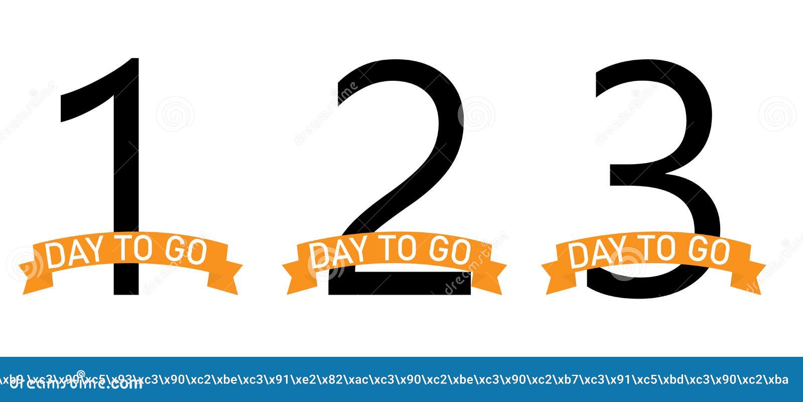 Numbers Icon,few Days To Go, Vector Illustration Stock Vector ...