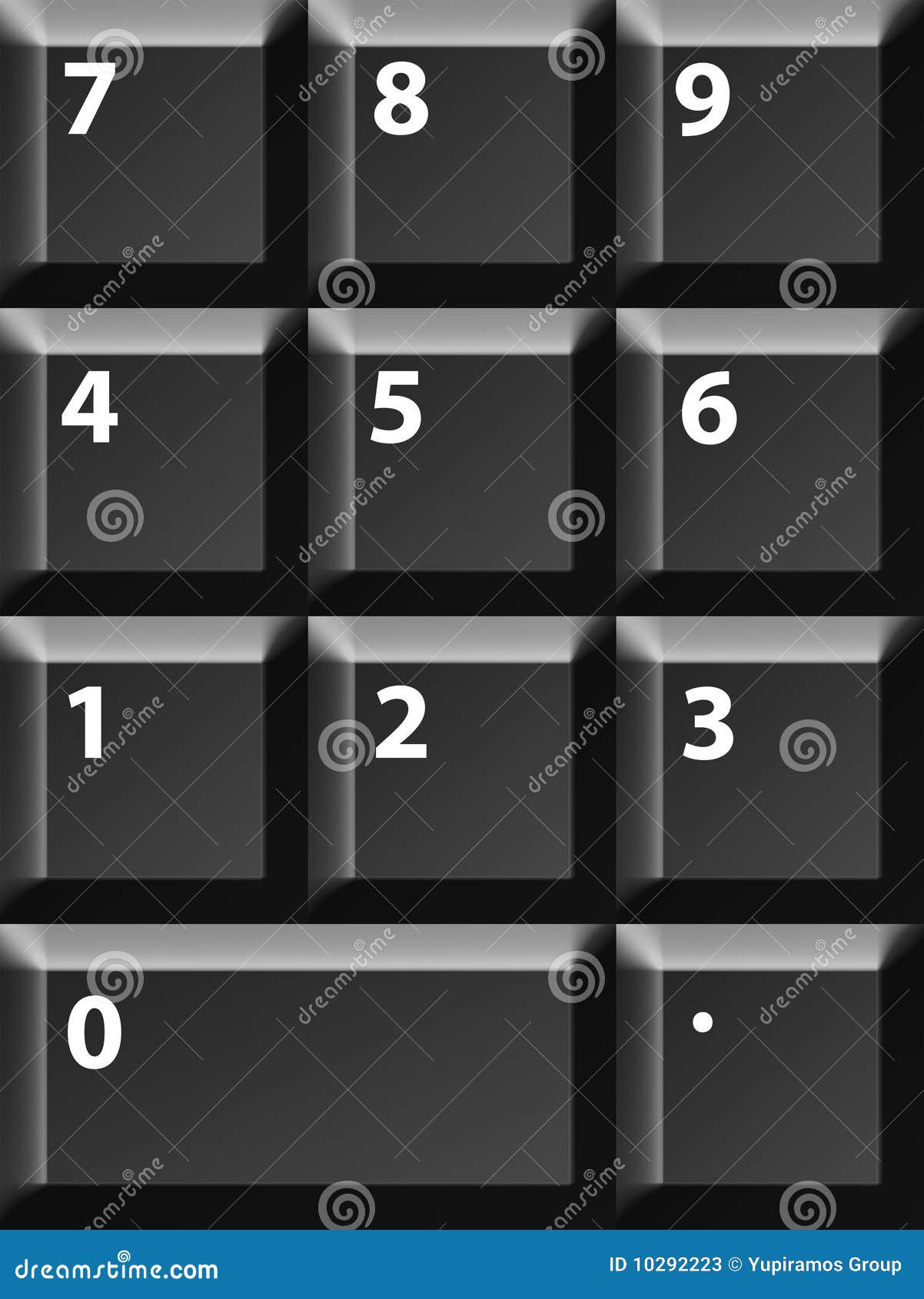 Numbers keyboard stock illustration. Illustration of phone - 10292223