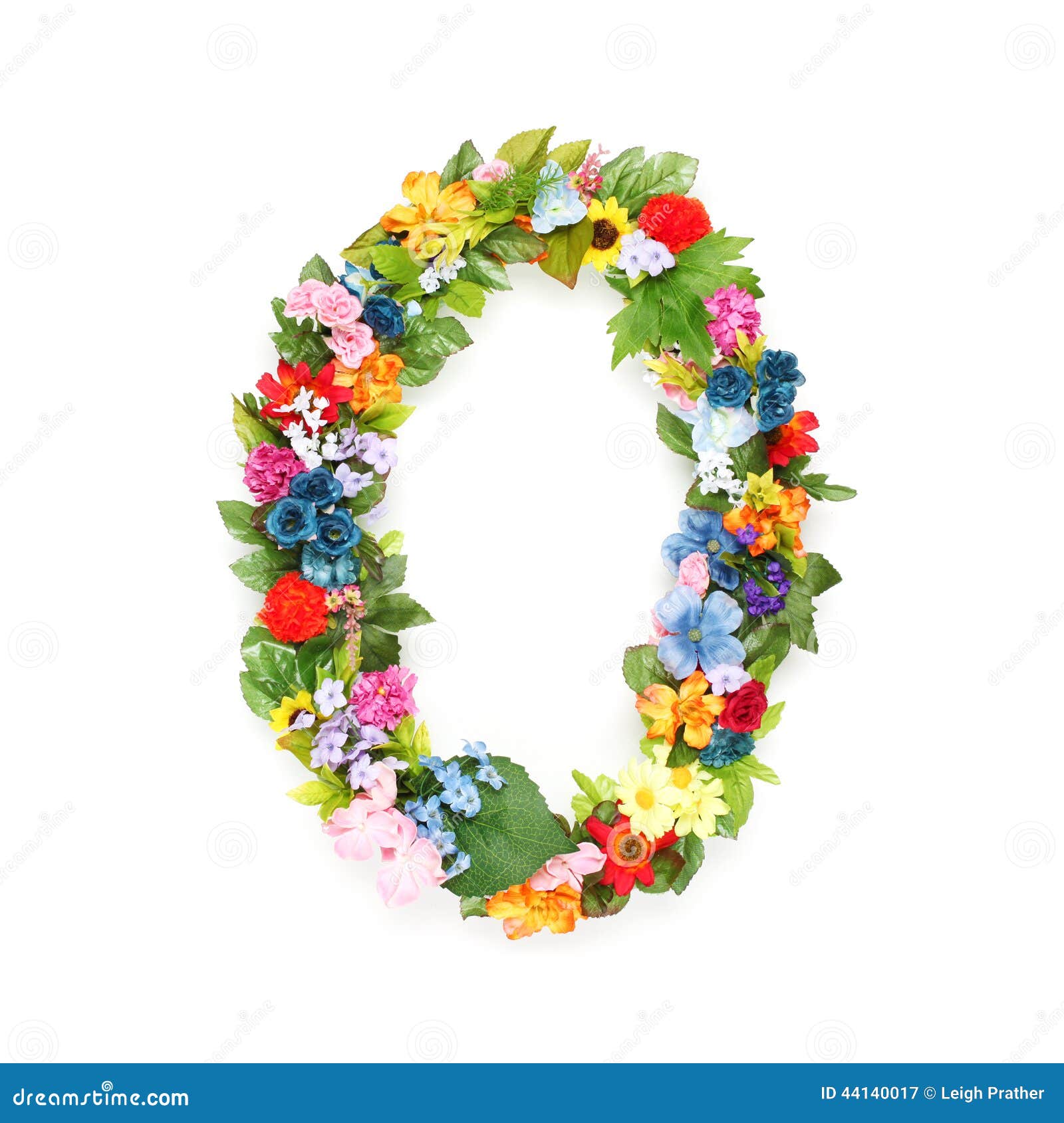 Numbers Made Of Leaves & Flowers Royalty-Free Stock Photo ...
