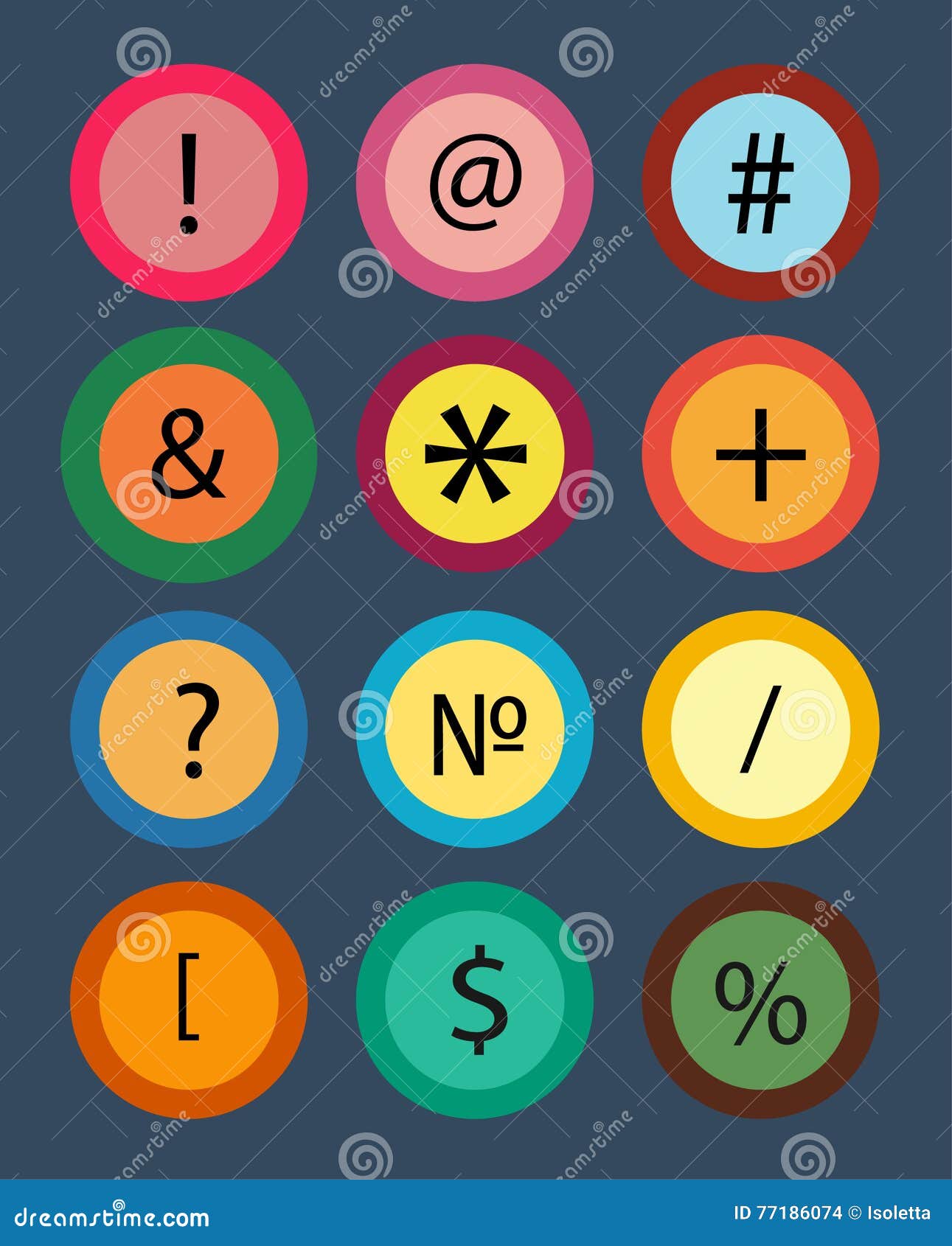 Numbers and Math Symbols stock vector. Illustration of graphic - 77186074