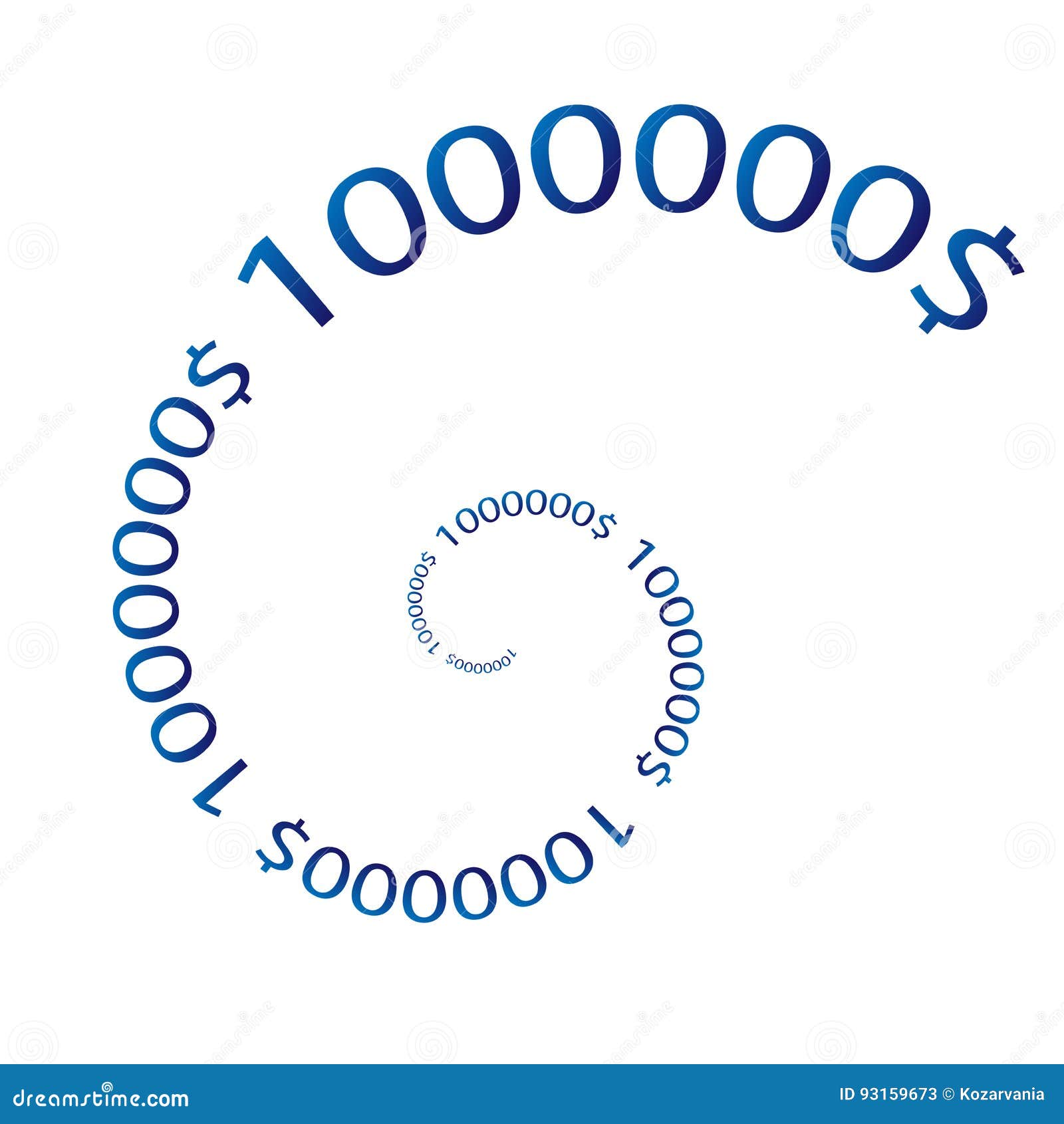 10 Million Numbers 3d.with Clipping Path. Royalty-Free Stock Photo ...