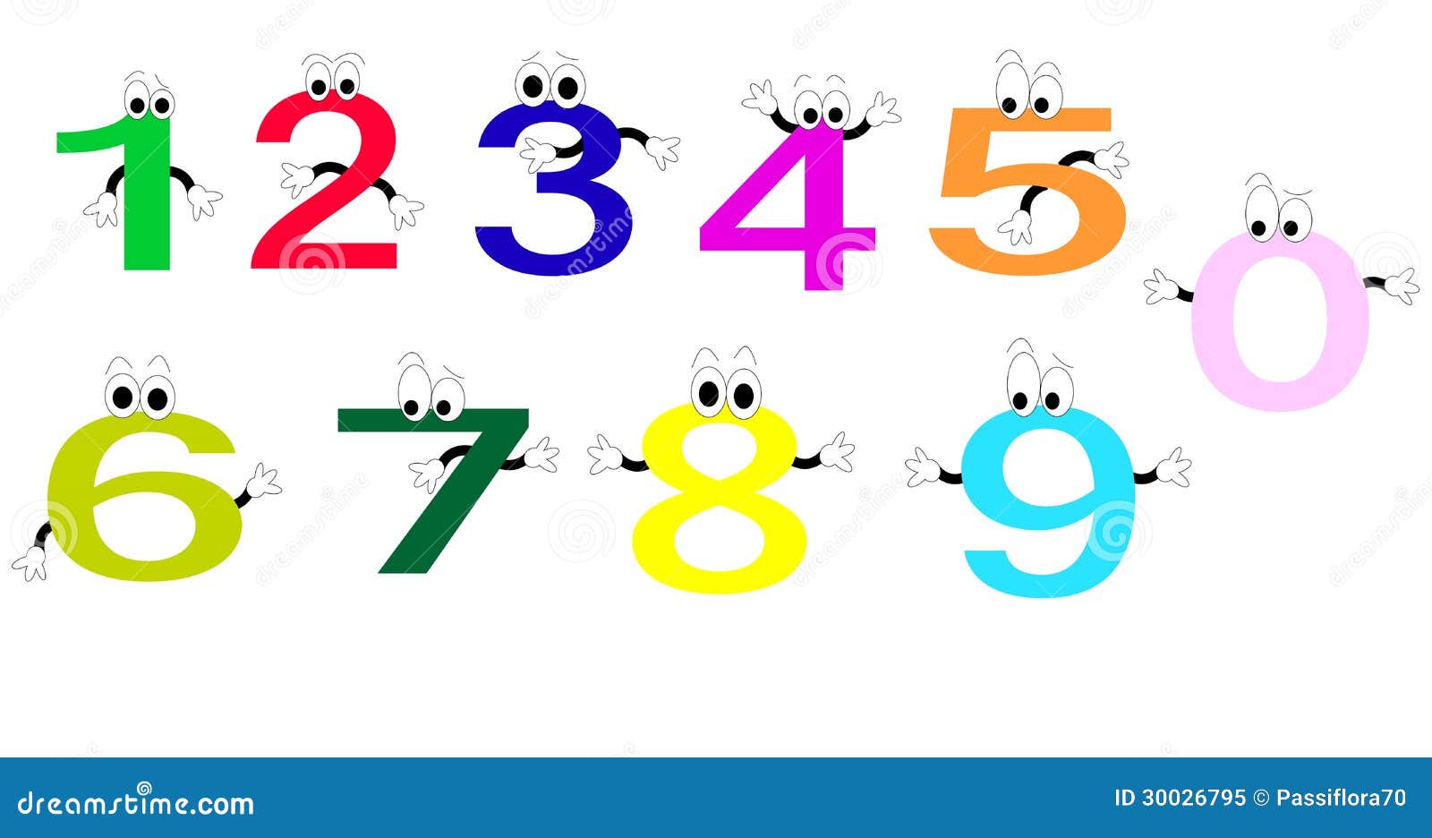 The numbers stock illustration. Illustration of matter - 30026795