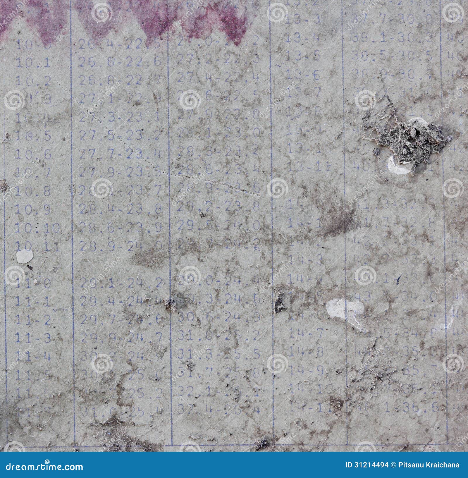 Numbers in old paper. stock photo. Image of codex, digit - 31214494