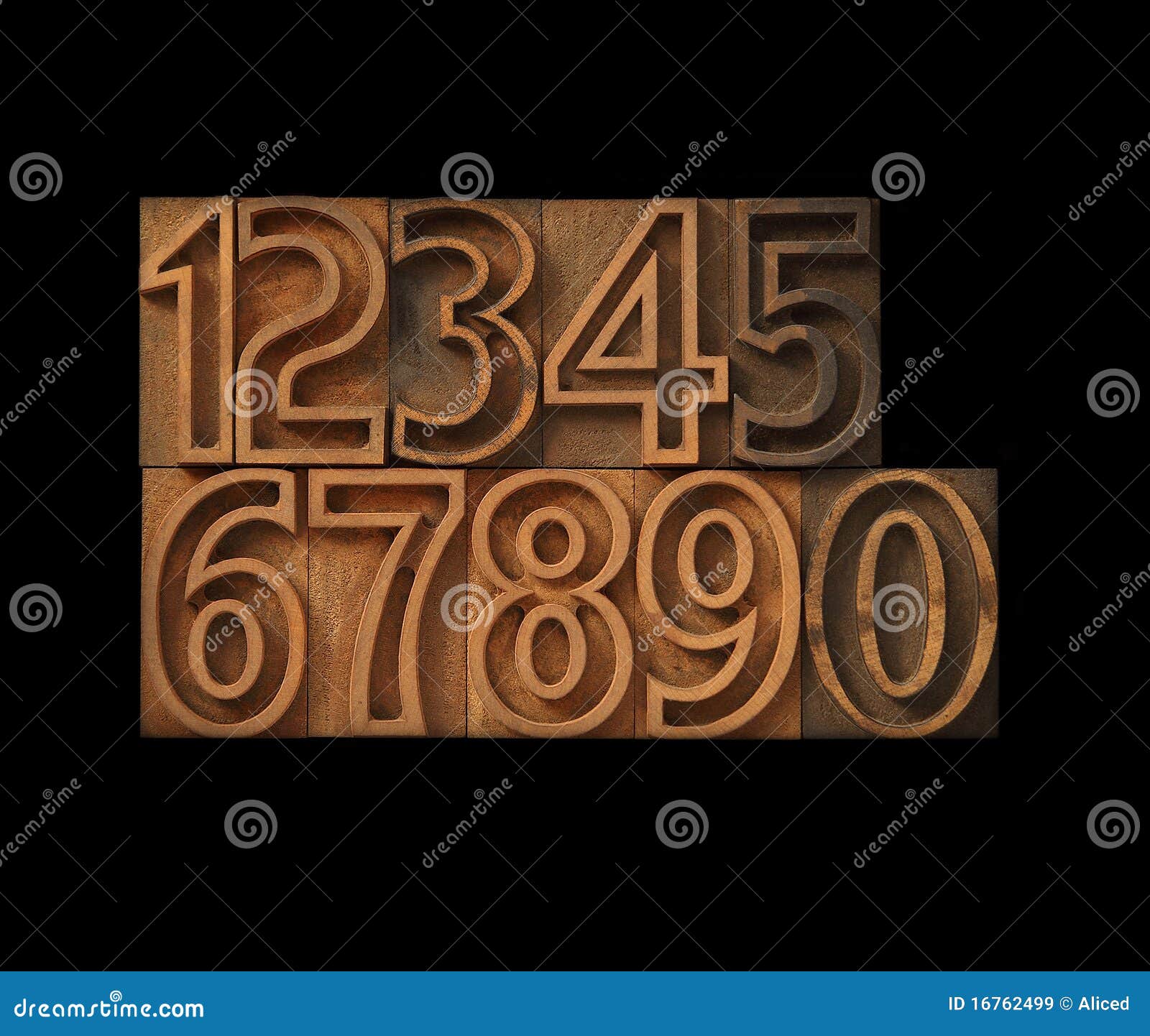Numbers In Outline Type Royalty-Free Stock Photography | CartoonDealer ...