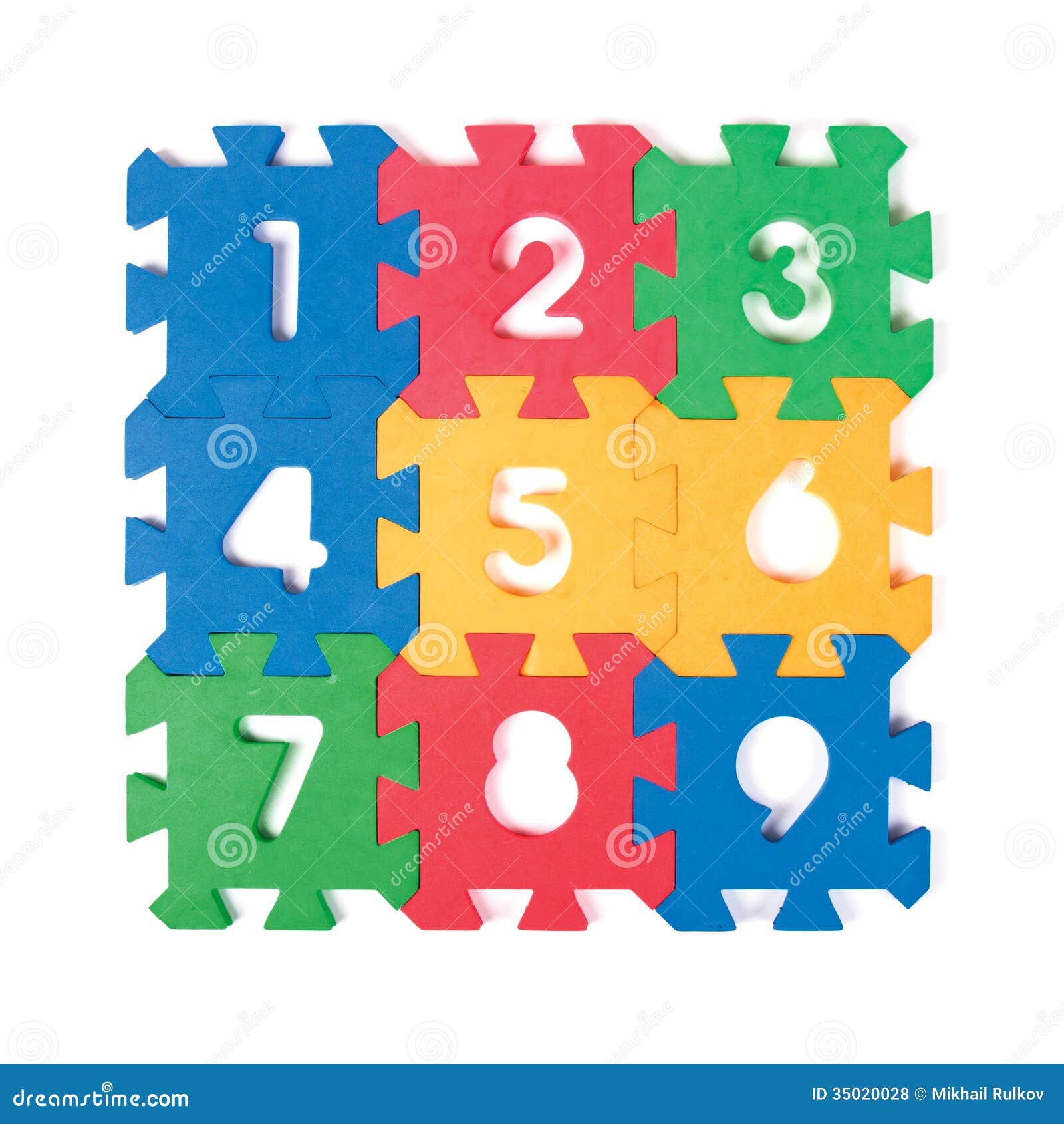 Numbers puzzle pieces stock photo. Image of letter, connection - 35020028