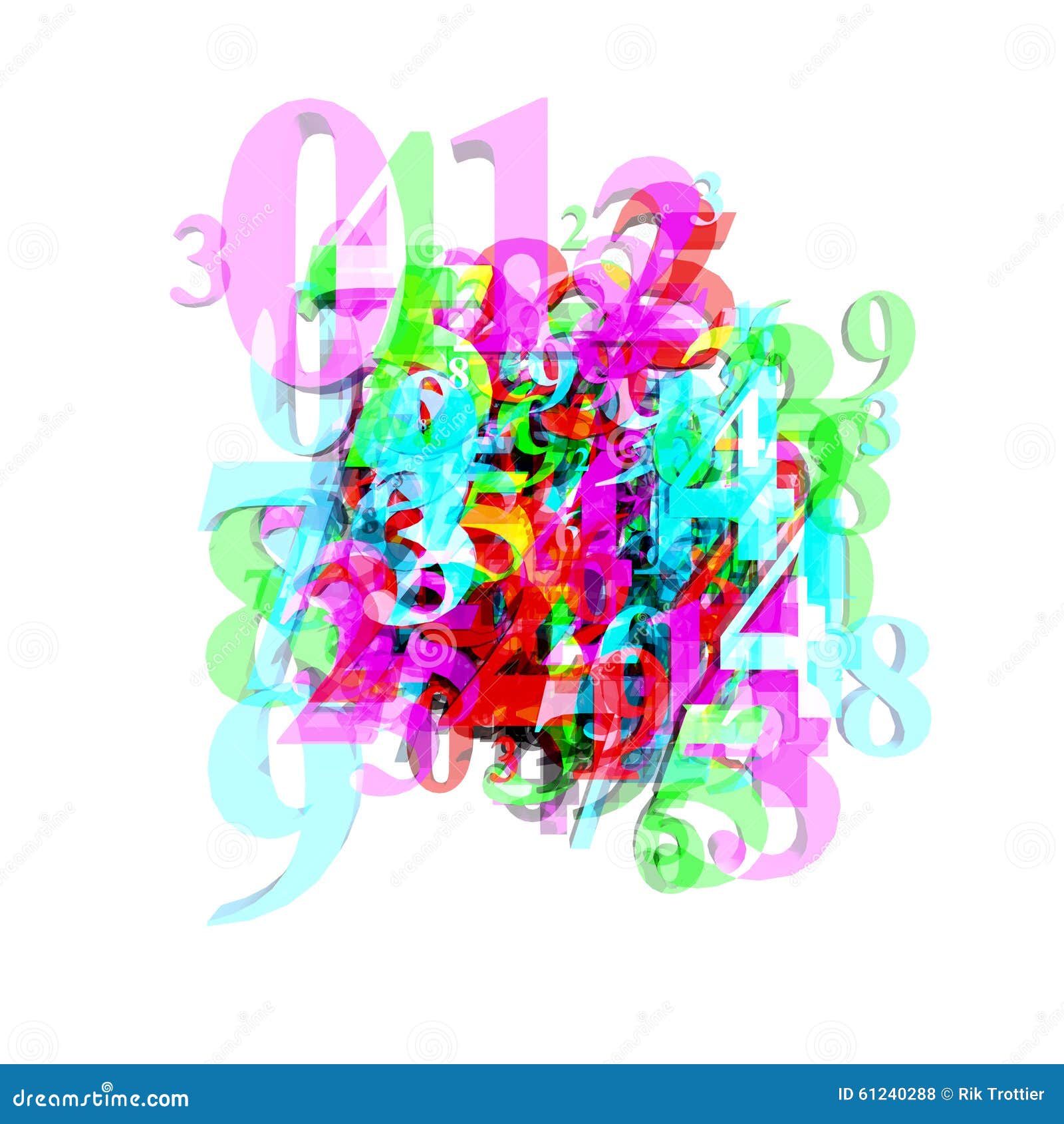 Numbers stock illustration. Illustration of isolated - 61240288