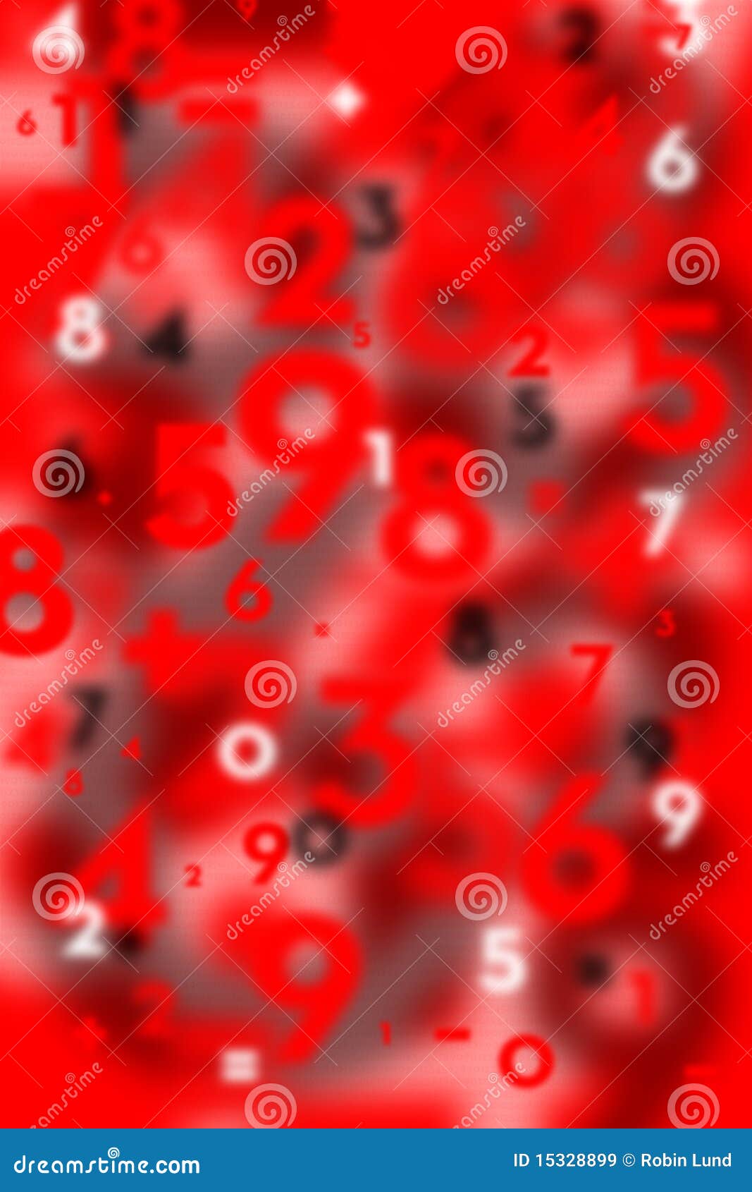 Numbers in red stock image. Image of defocused, background - 15328899