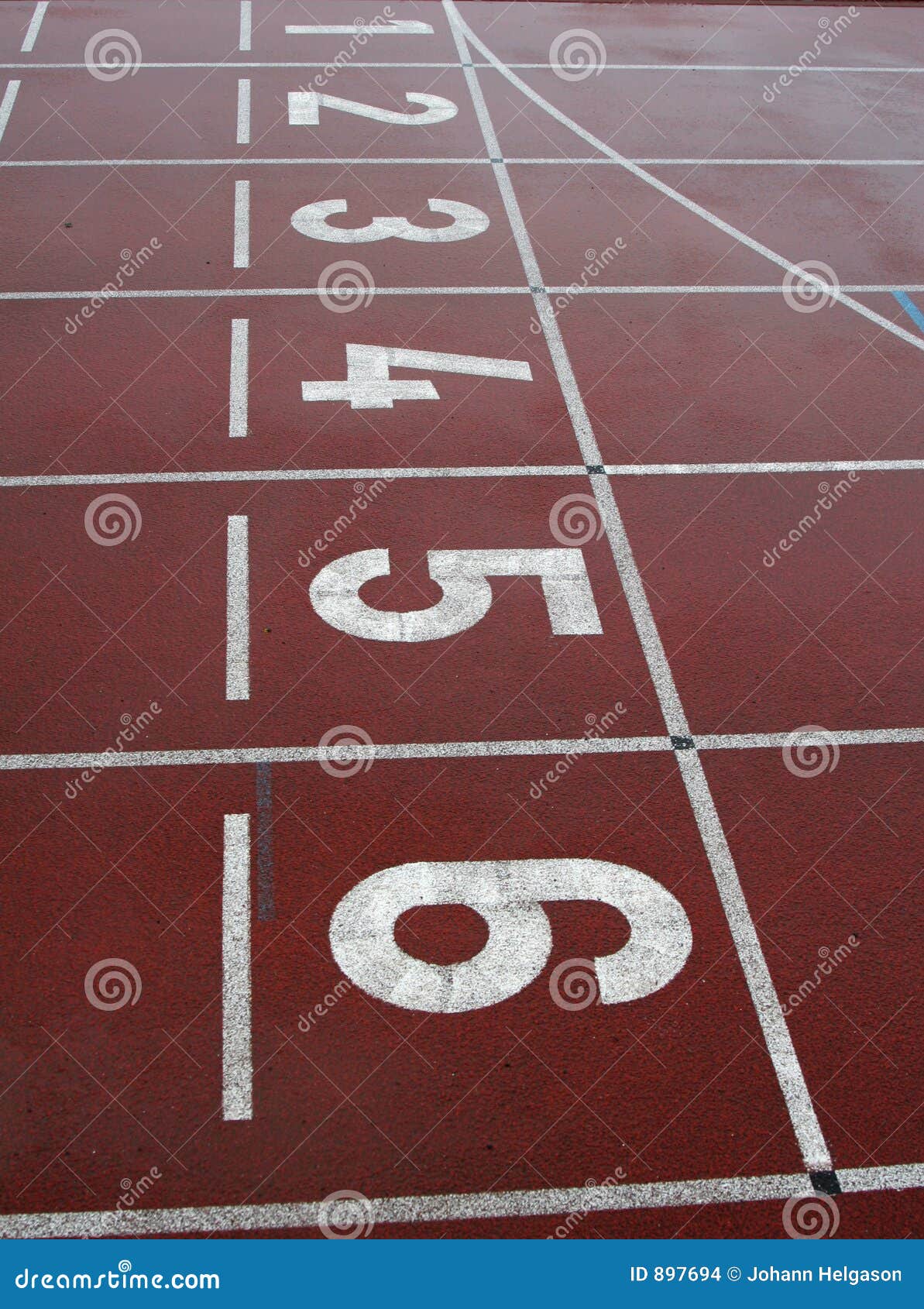 Numbers on Red Race Track stock photo. Image of numbers - 897694