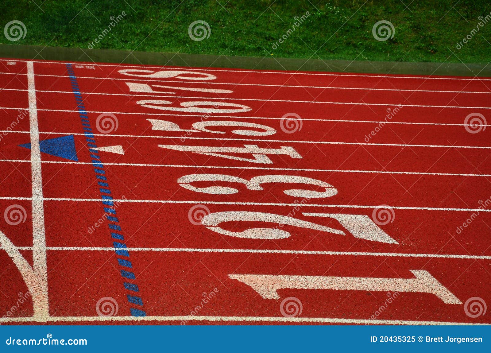 Numbers on a Running Track stock image. Image of athletics - 20435325