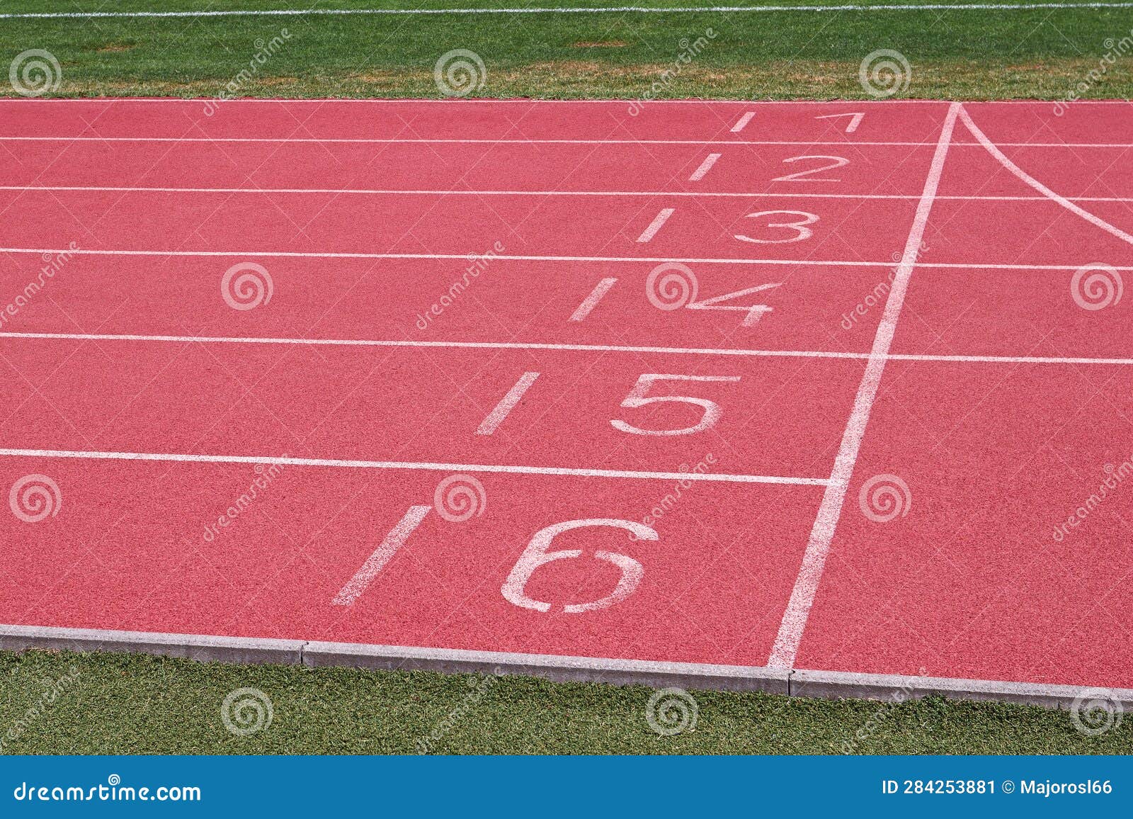 Numbers of the Running Track Stock Image - Image of outdoor, modern ...