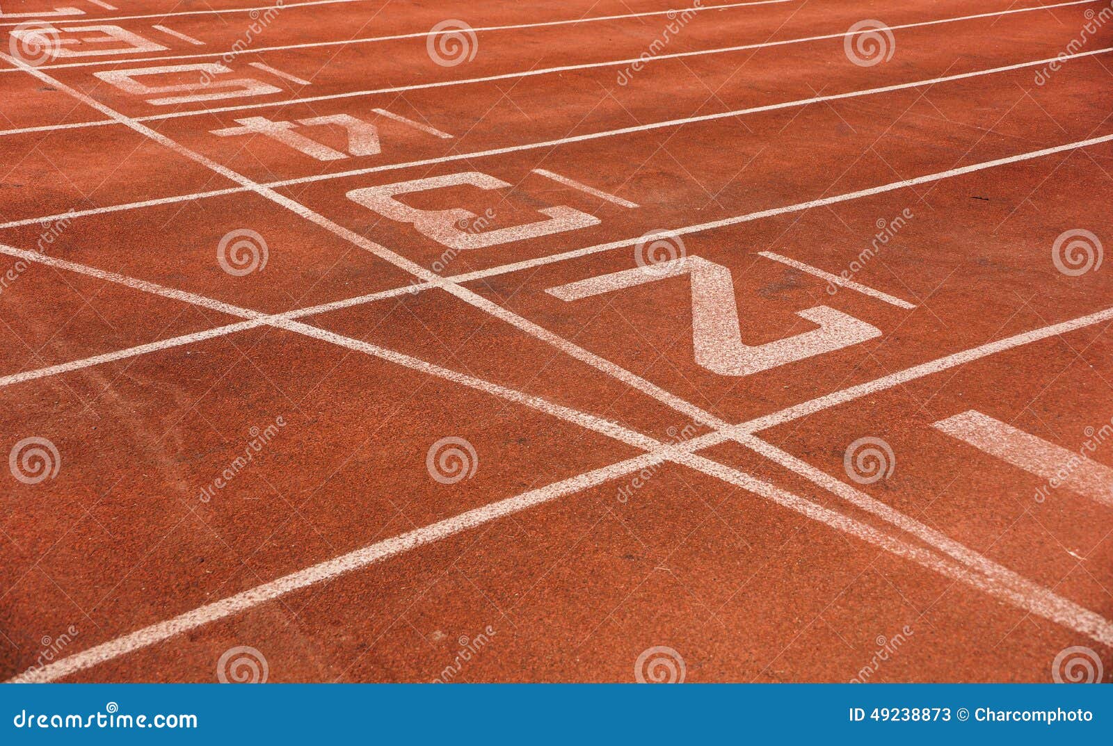 Numbers on running track stock image. Image of running - 49238873