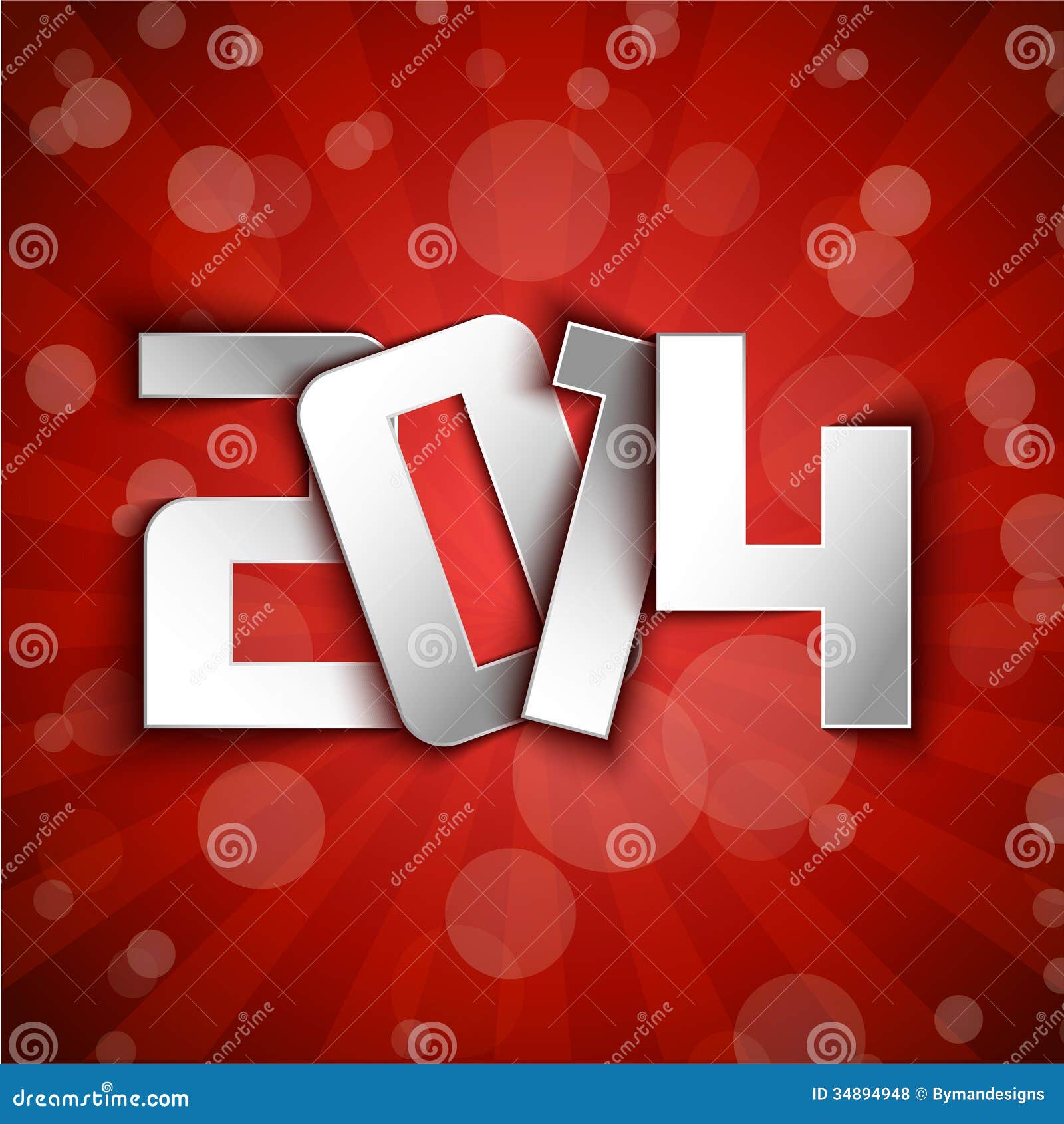 Numbers 2014 Sample with Shadow Effect Stock Vector - Illustration of ...