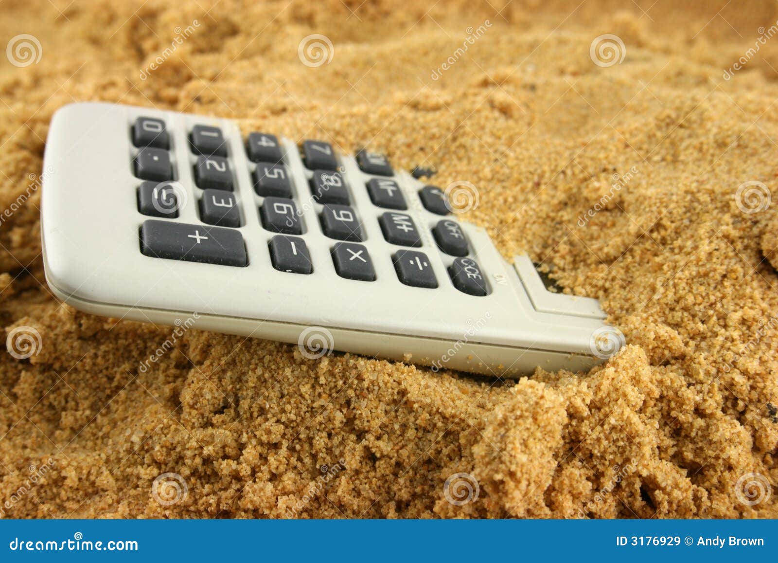 Numbers in the Sand stock image. Image of beige, desert - 3176929