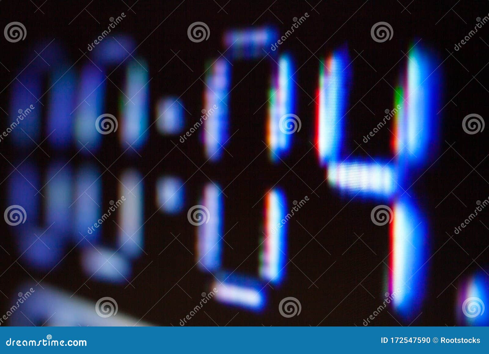 Numbers on the screen stock photo. Image of minute, damage - 172547590
