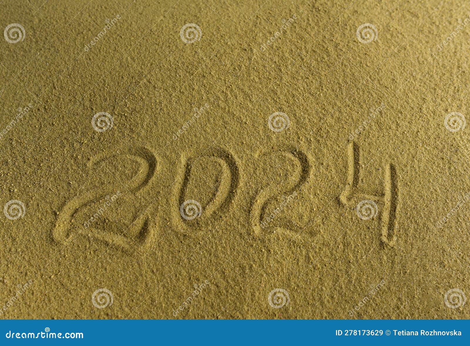 Numbers 2024 on the Sea Sand. Stock Image - Image of beach, symbol ...