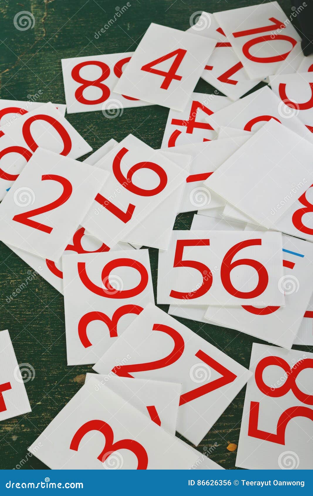 Numbers Series Painted on Green Wall. Stock Photo - Image of house ...