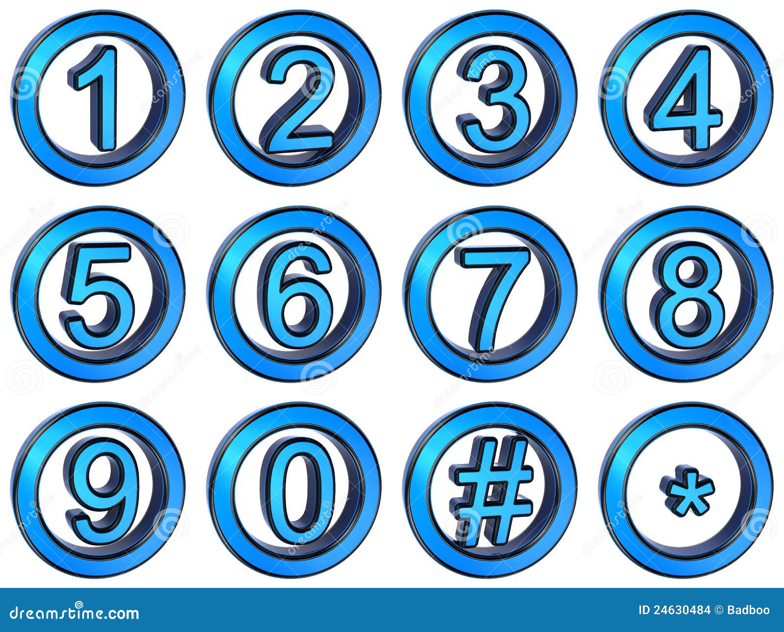 Numbers set stock illustration. Illustration of fancy - 24630484