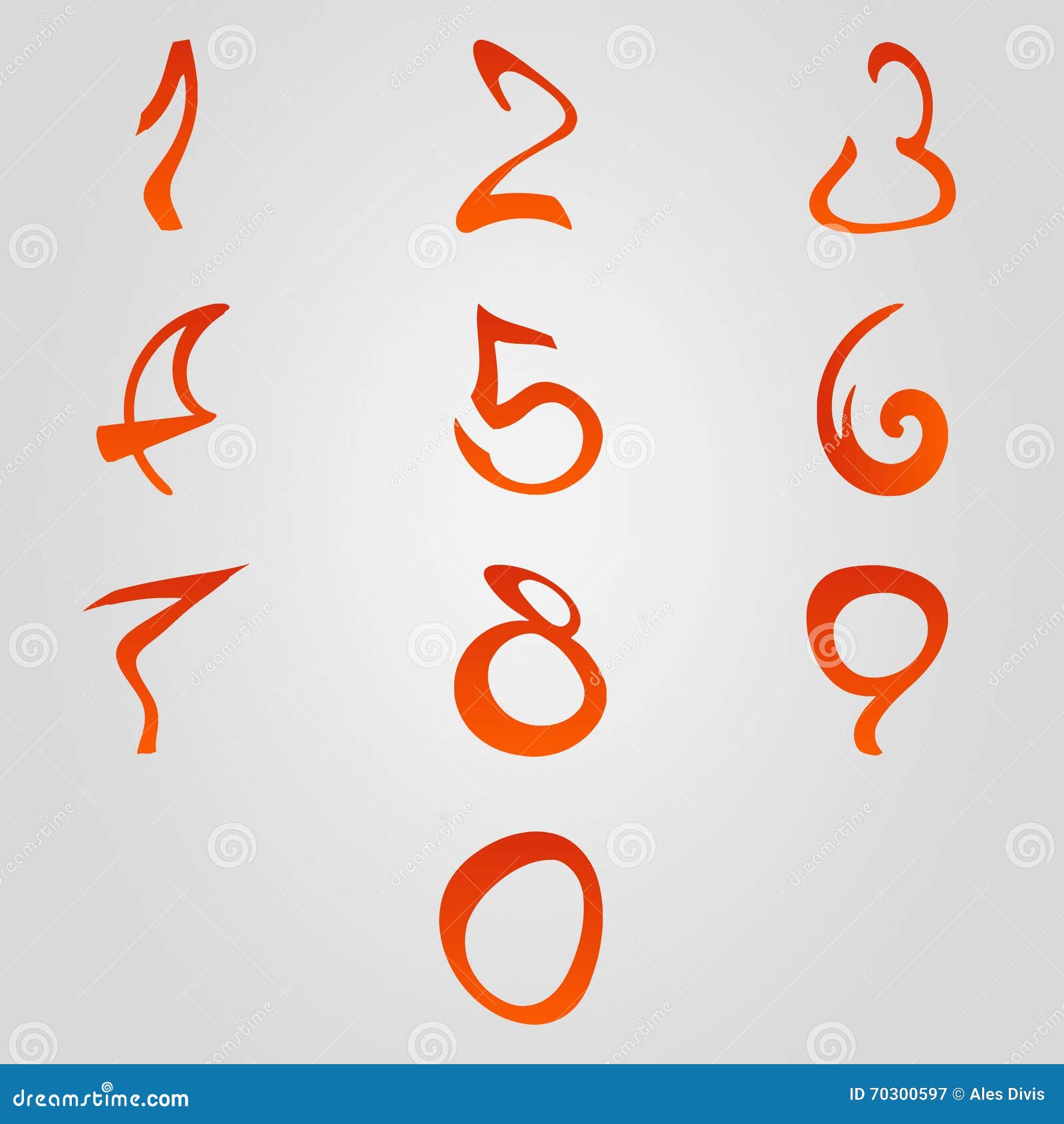 Numbers stock illustration. Illustration of number, numeric - 70300597